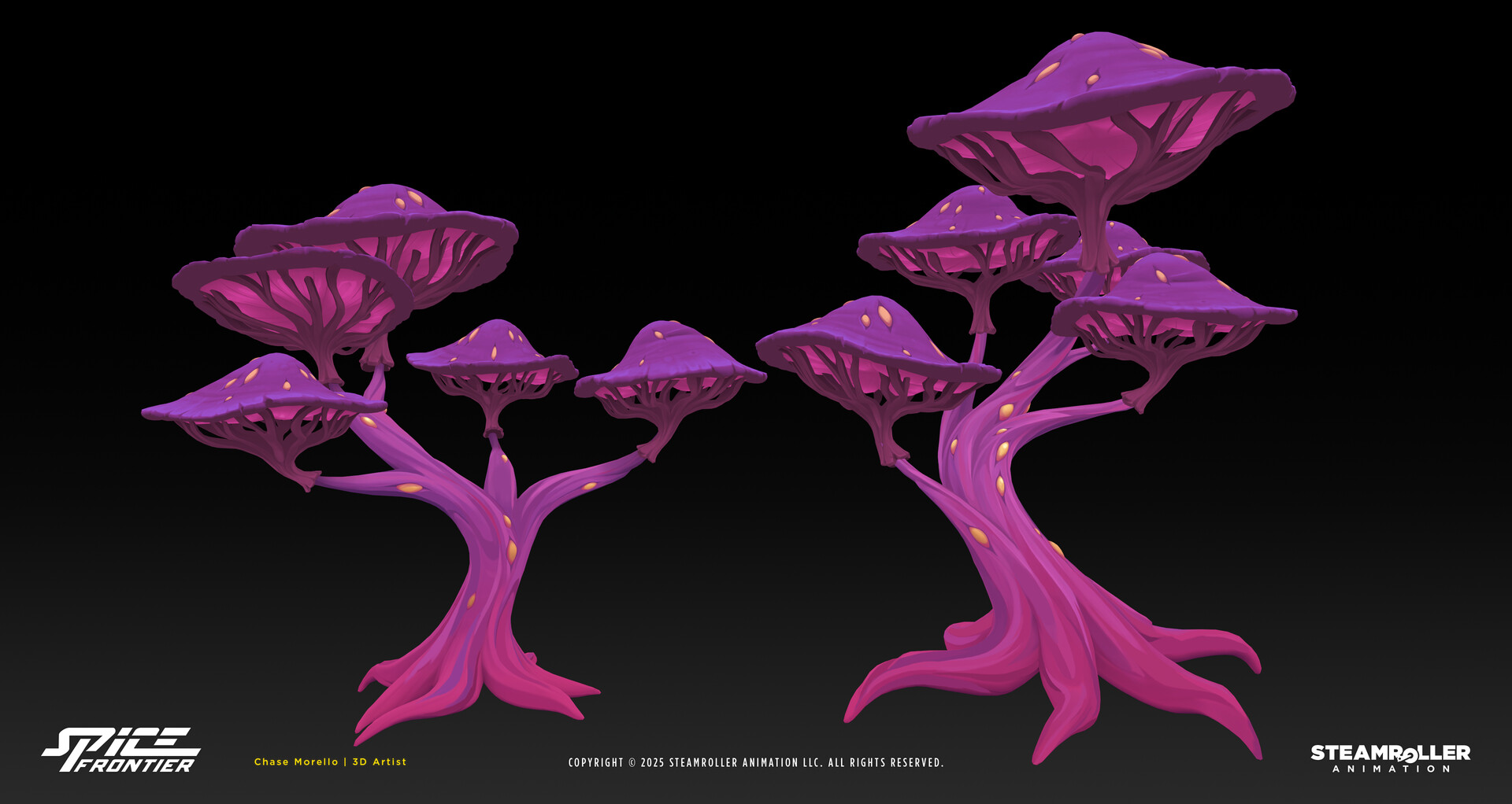 Chase Morello - Spice Frontier - Oasis Forest Mushrooms 3D Models