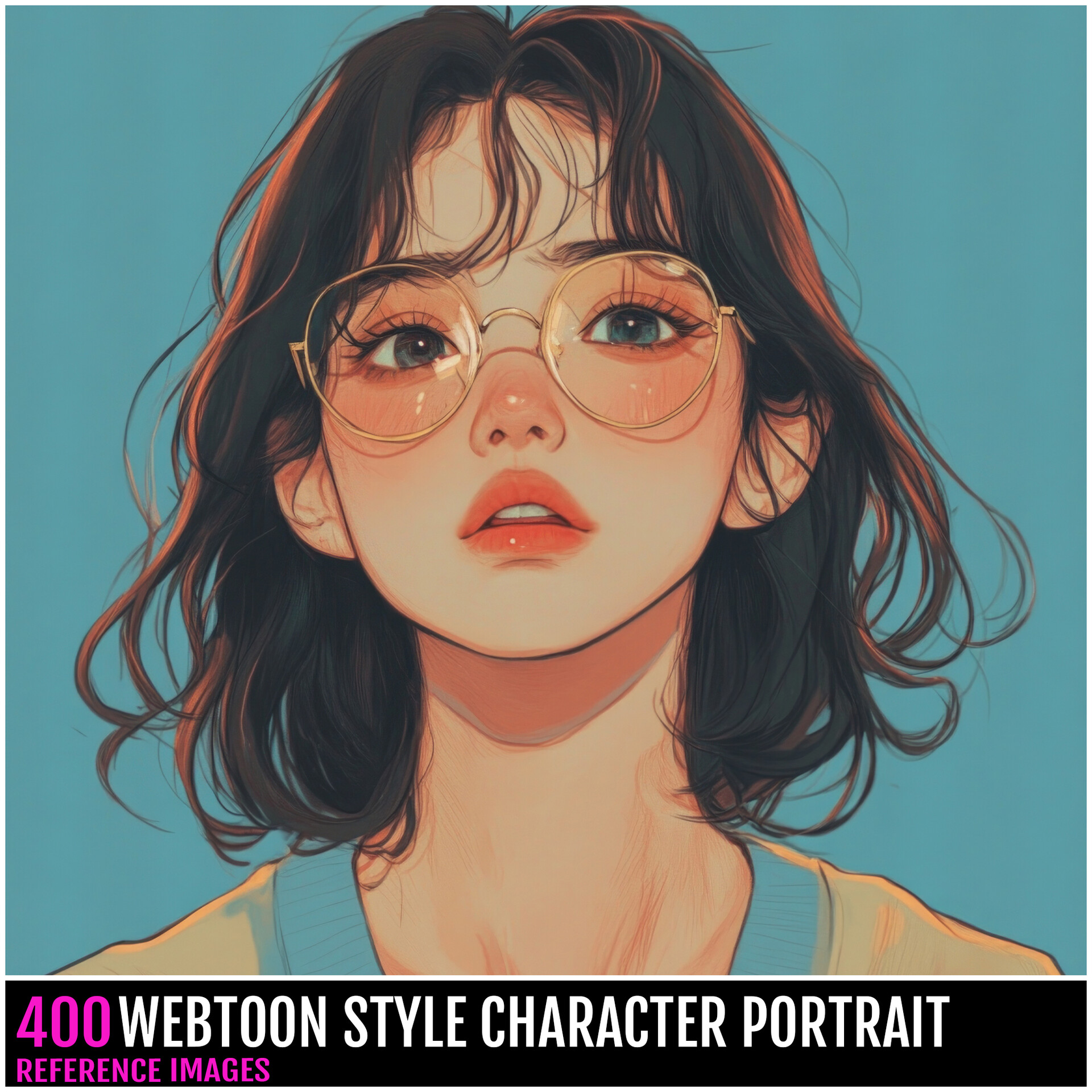 ArtStation - 400 WEBTOON STYLE CHARACTER PORTRAIT