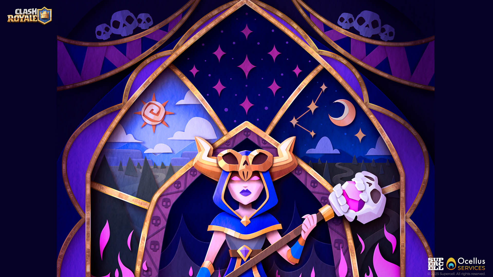 Ocellus - SERVICES - Clash Royale - Loading Screen & Social Media Illustrations - May Update 2025