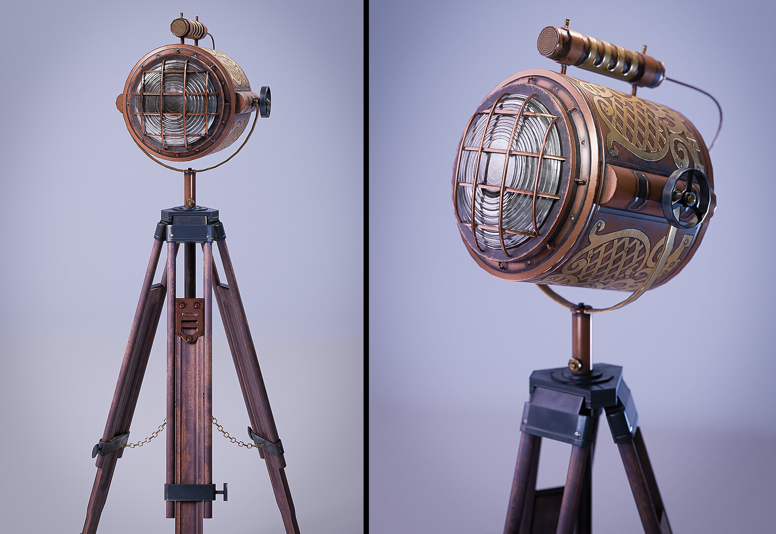 ArtStation - Vintage searchlight