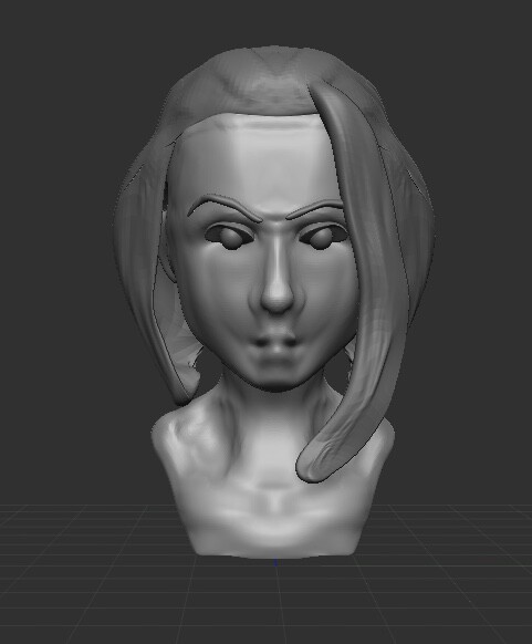 ArtStation - Cammy head rough sculpt.