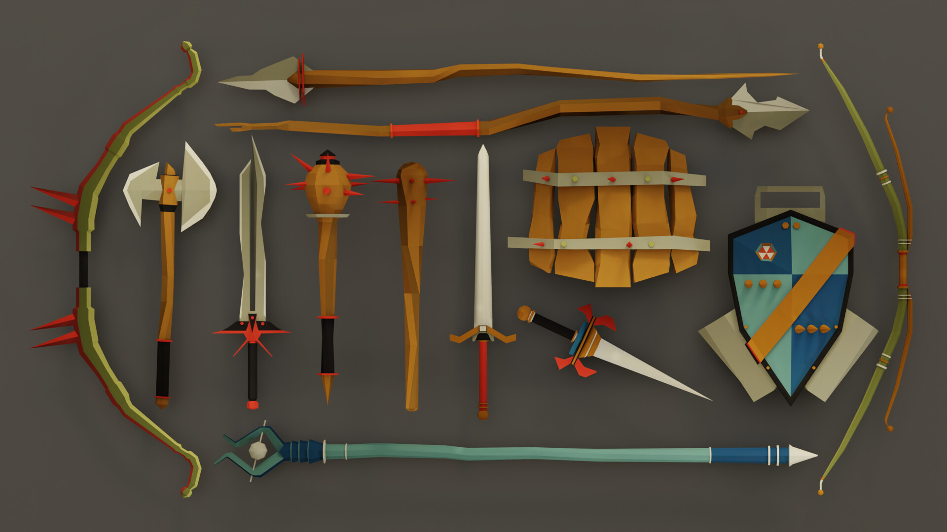 Karthikeyan Senthur Pandy - Lowpoly Assets - Weapons