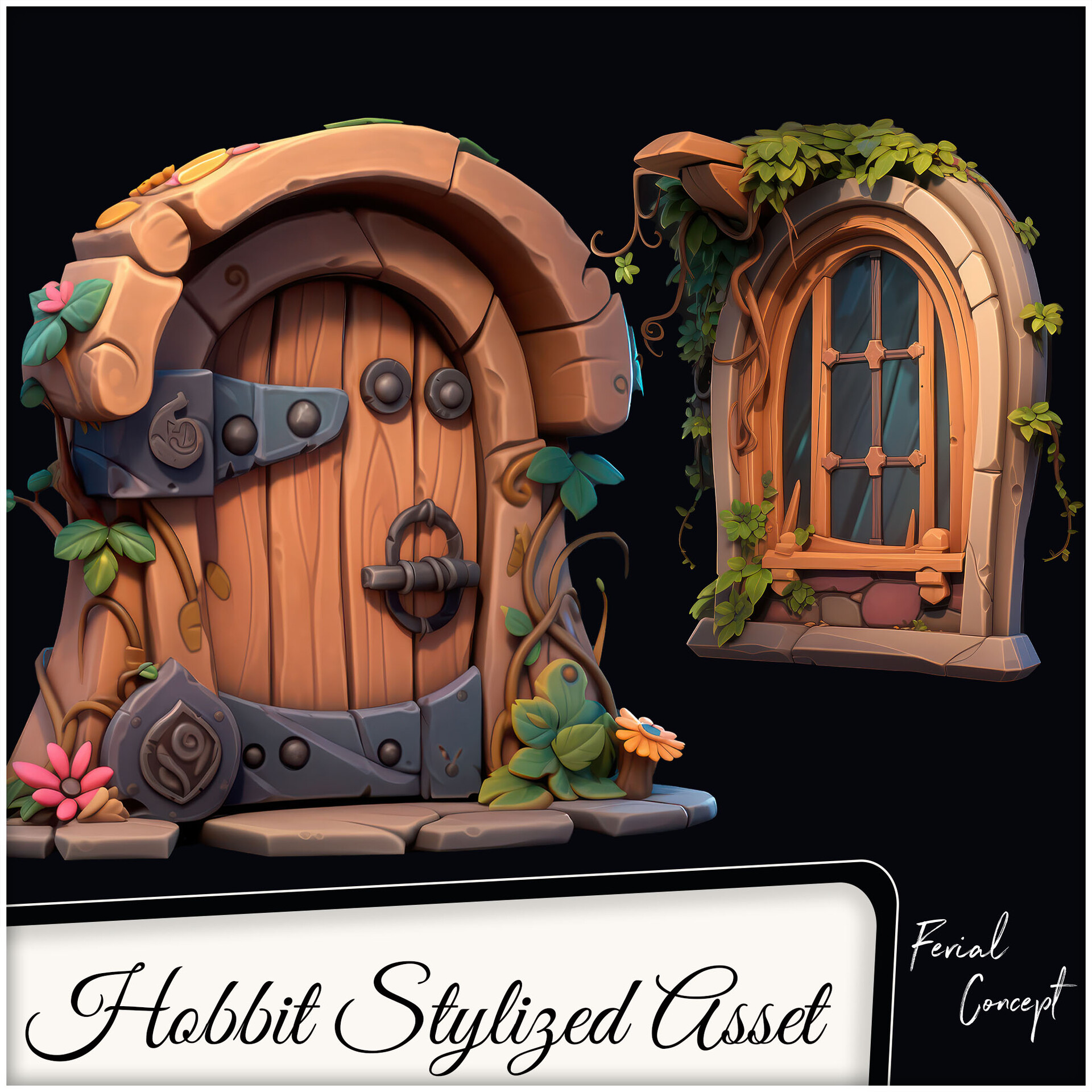 ArtStation - 🔹360 Hobbit Stylized Asset Reference Image Pack v.15 |4K|