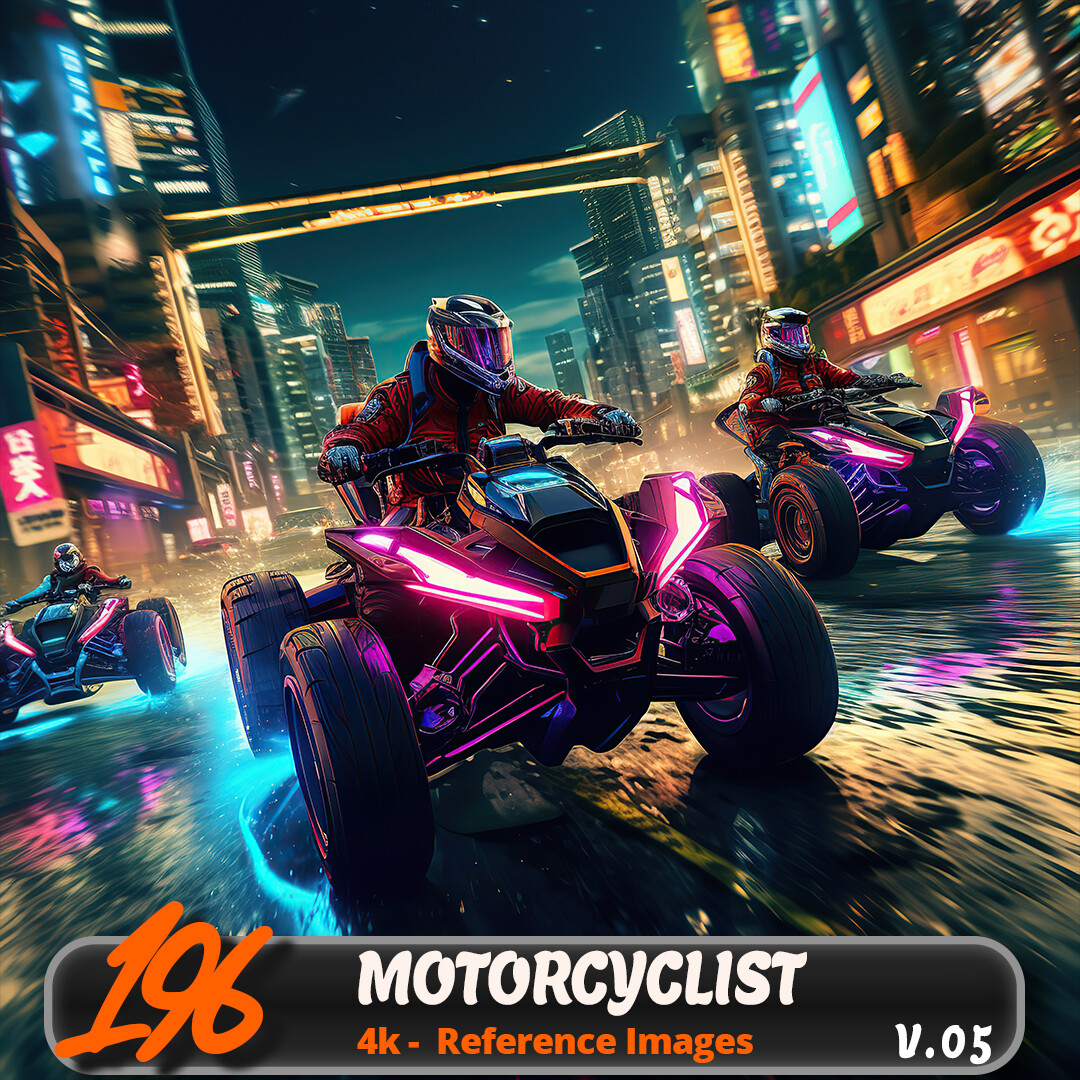 ArtStation - MOTORCYCLIST VOL . 05/ 4K/ Reference Image