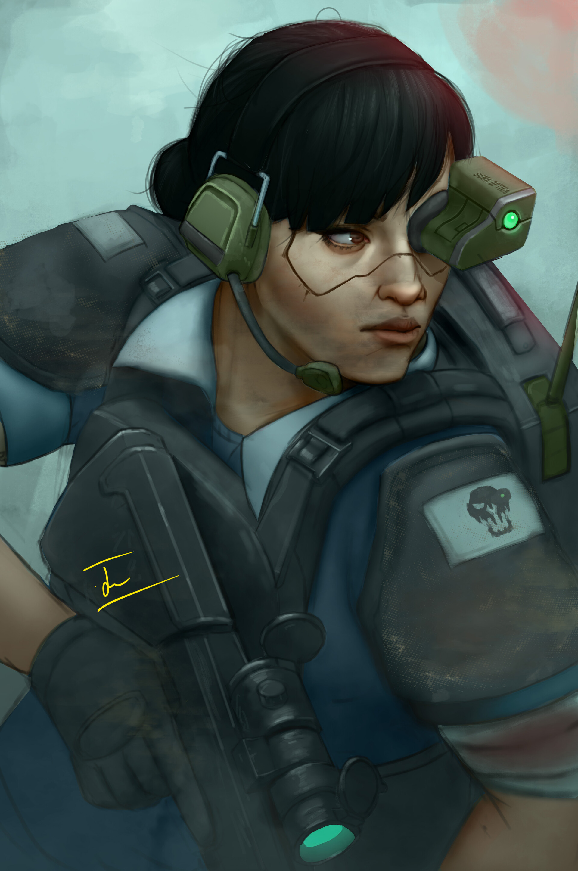 ArtStation - Cindy The Cyborg Captain