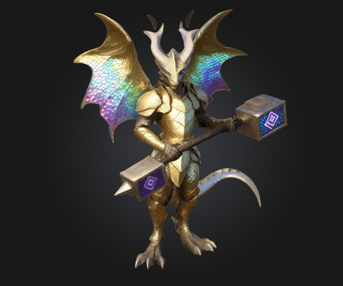 ArtStation - Dragonkin Knight