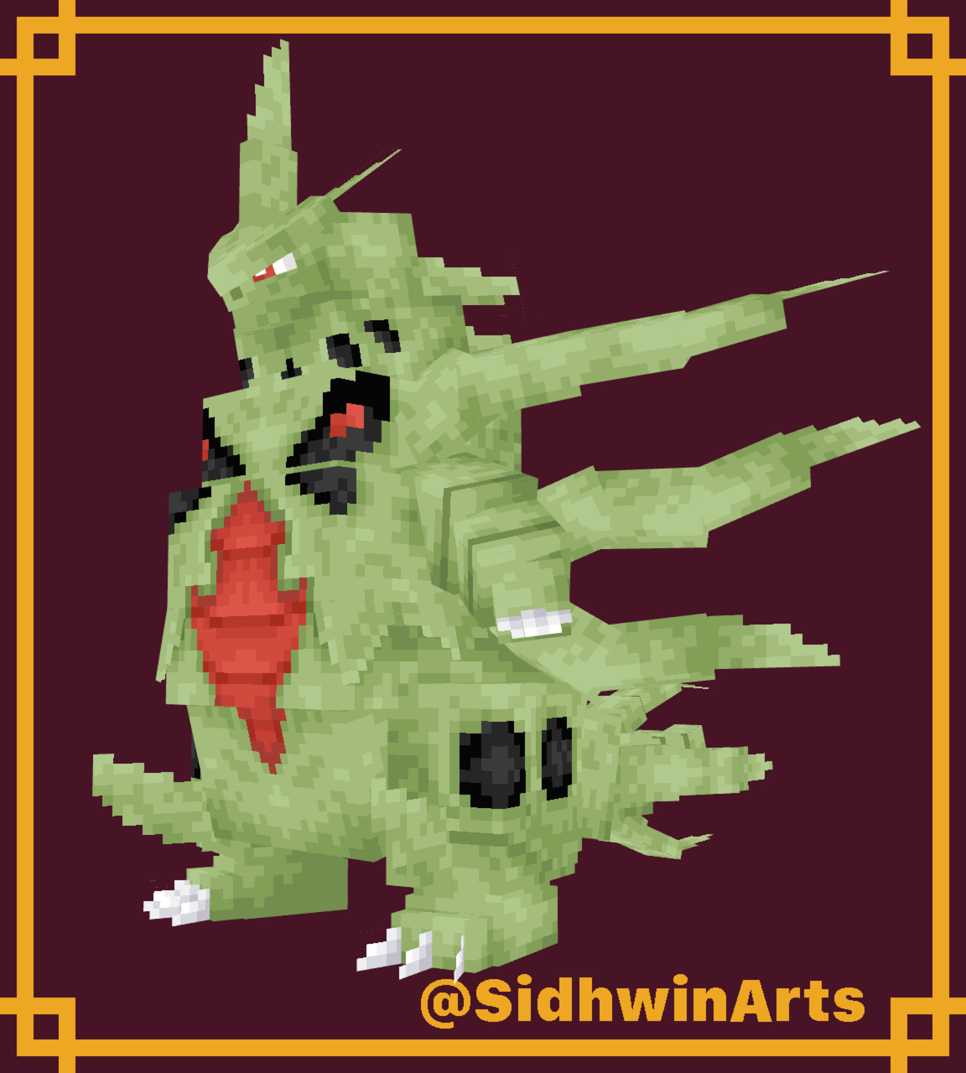 ArtStation - Mega Tyranitar Cobblemon Unofficial