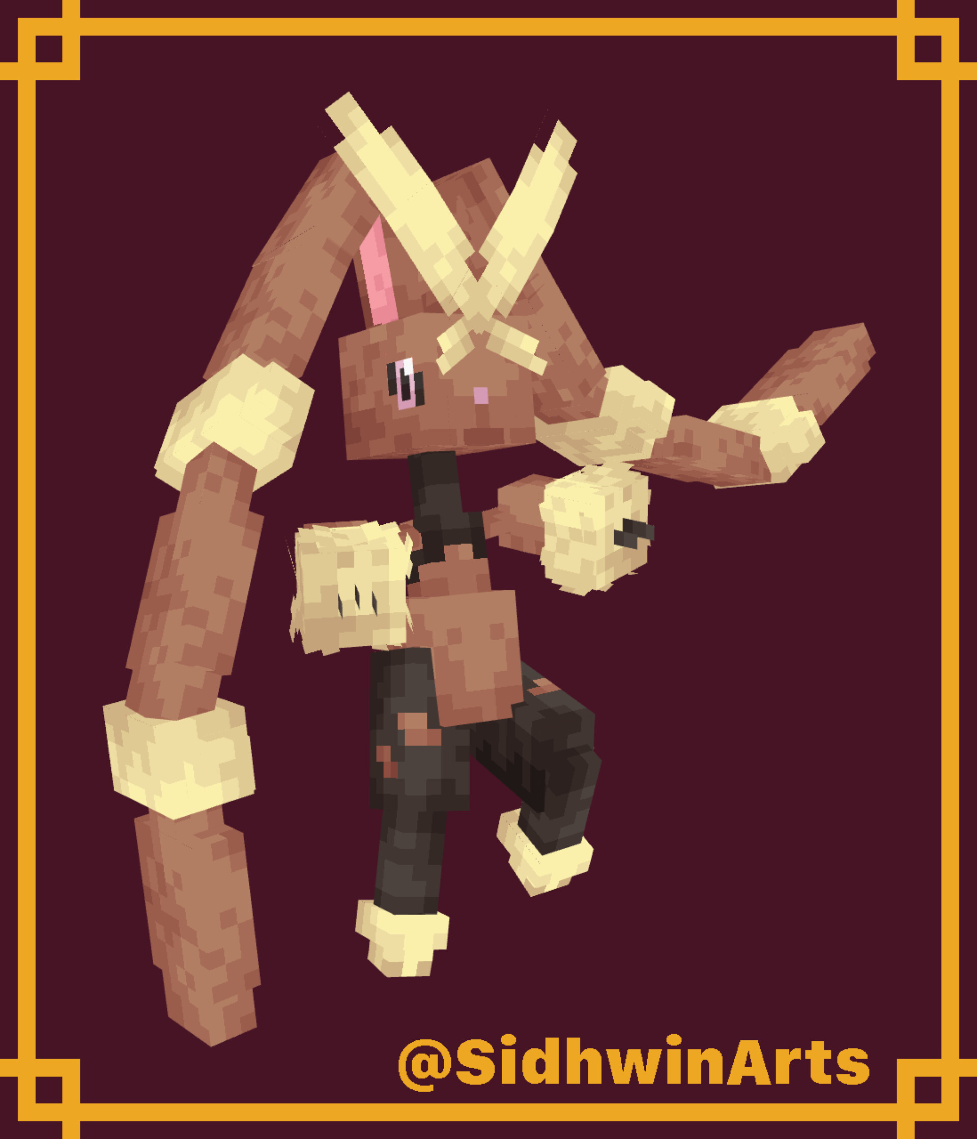 ArtStation - Mega Lopunny Cobblemon Unofficial