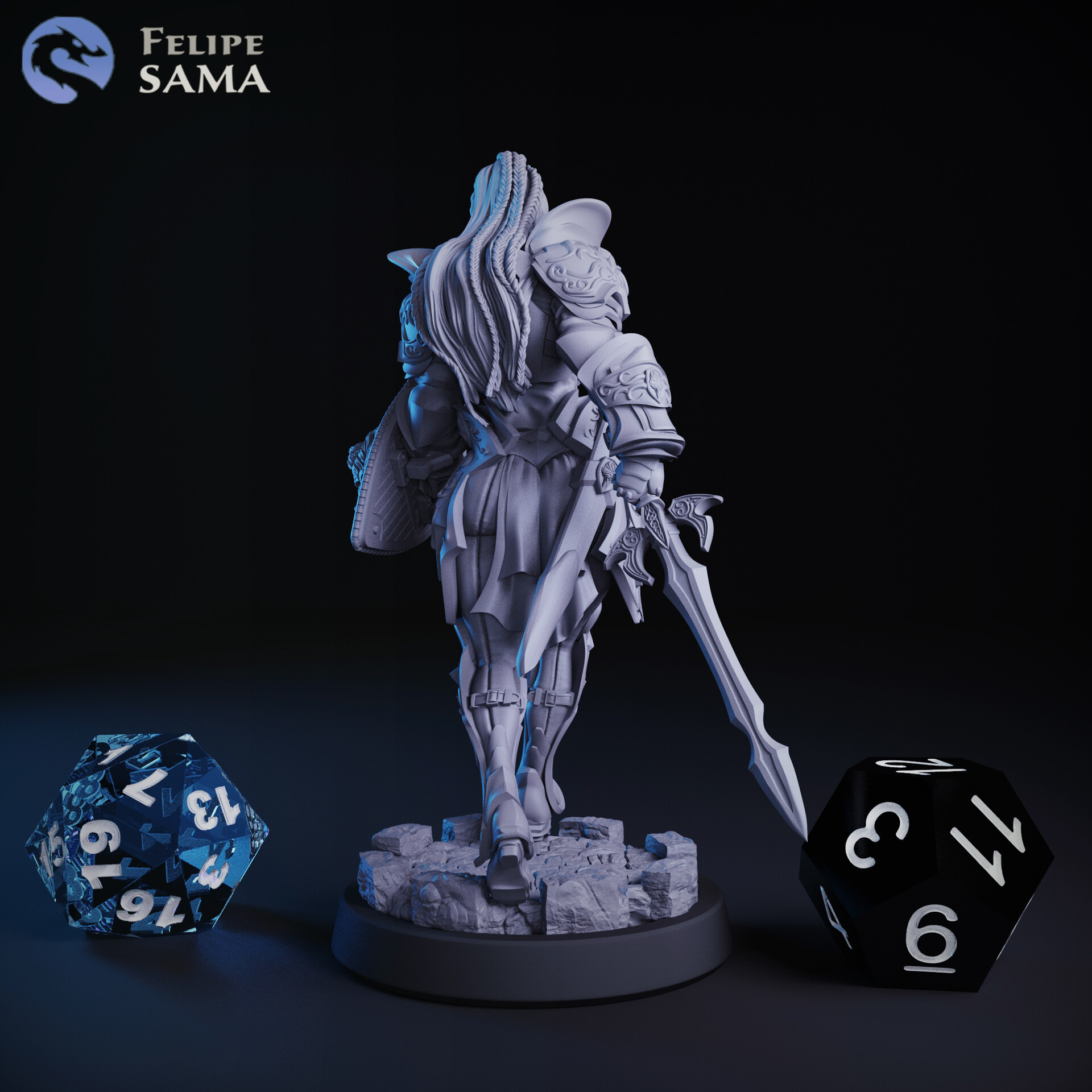 Felipe Gonzalez - Paladin Elf - MINIATURE