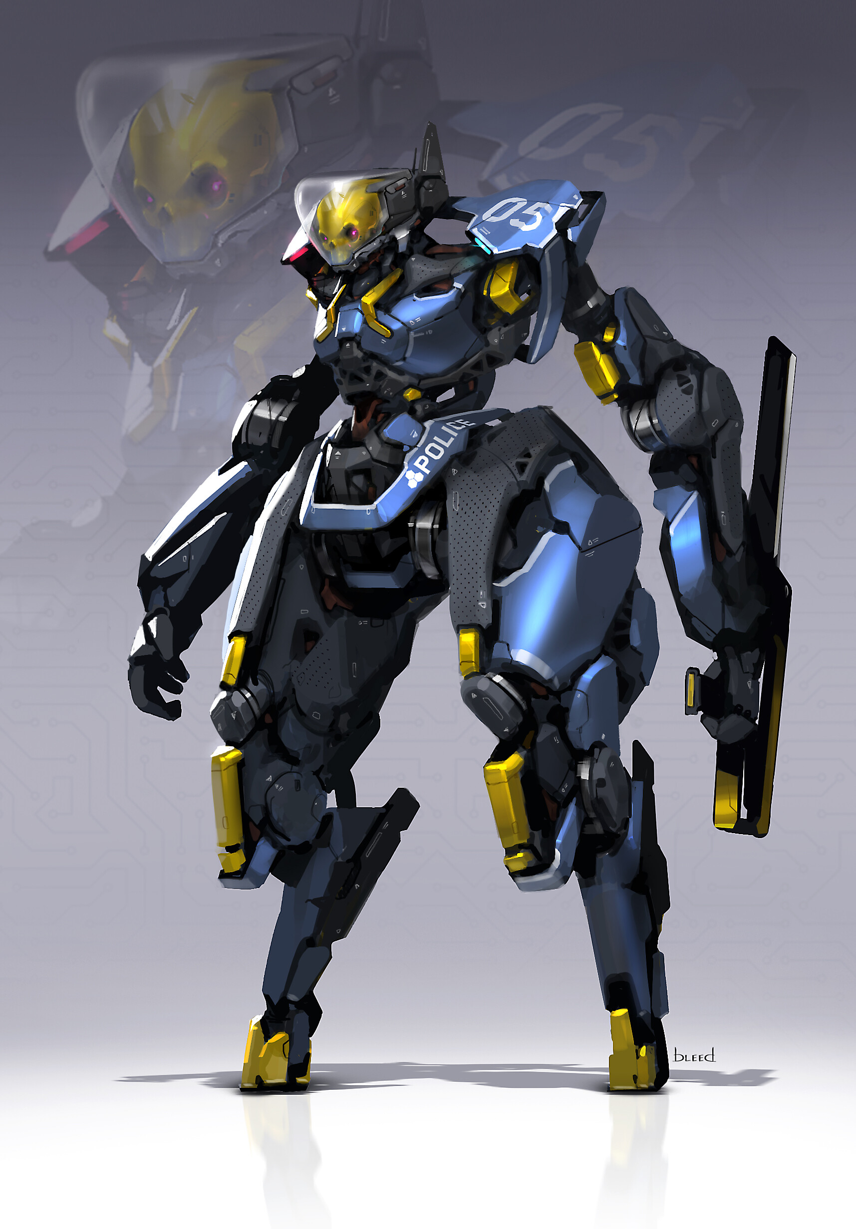 ArtStation - Skull Police 💀🚨