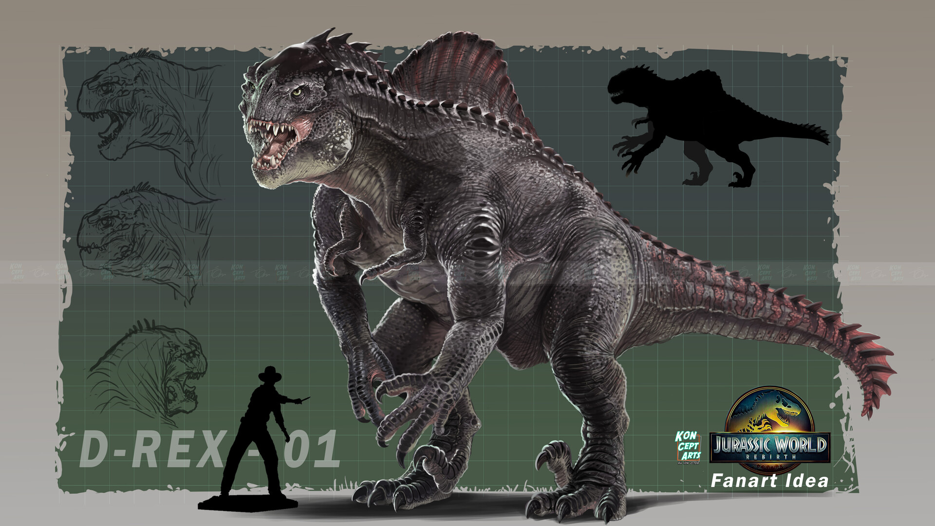 ArtStation - D-rex rebirth (fanart)