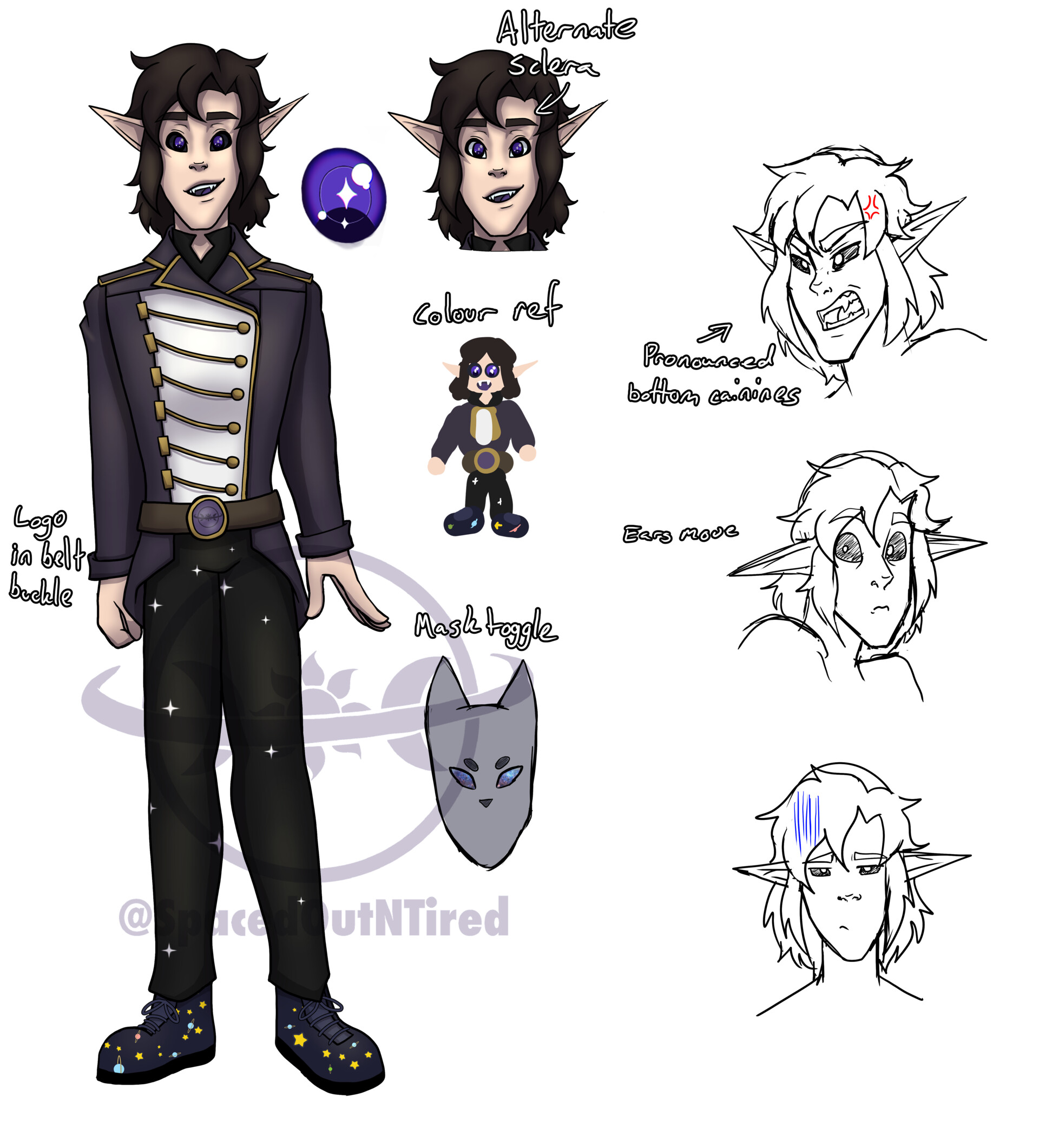 ArtStation - 3D Vtuber rig: SpacedOutAndTiredLive