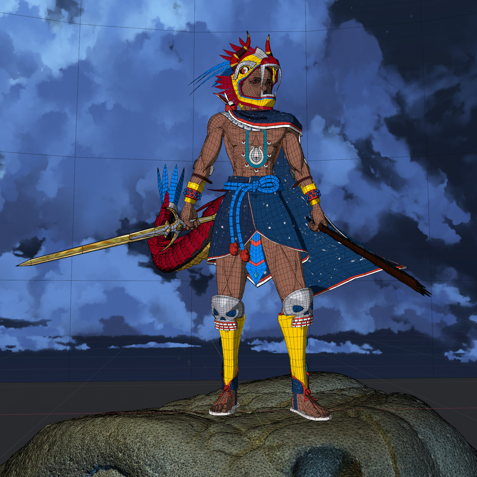 Larnce Hicks - Zan (Arc Sys Style Anime Character Model)