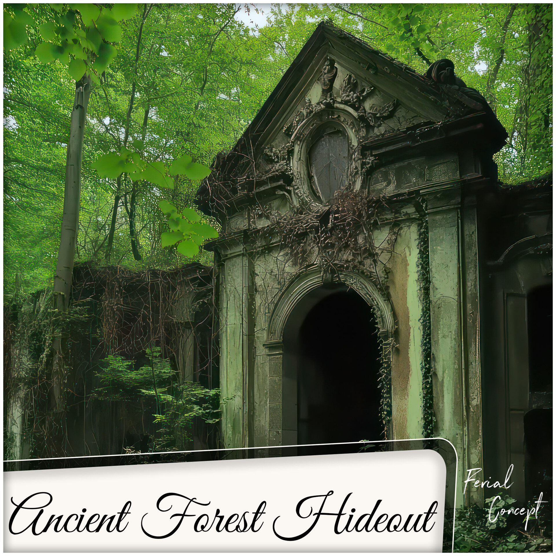 ArtStation - 🔹240 Ancient Forest Hideout - Environment Concept ...