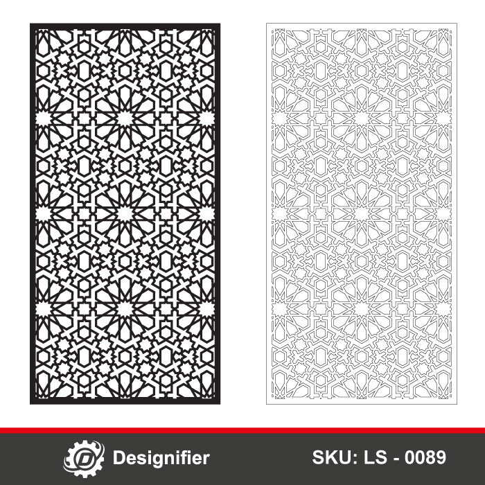 ArtStation - Islamic Arabesque Privacy Screen DXF LS0089