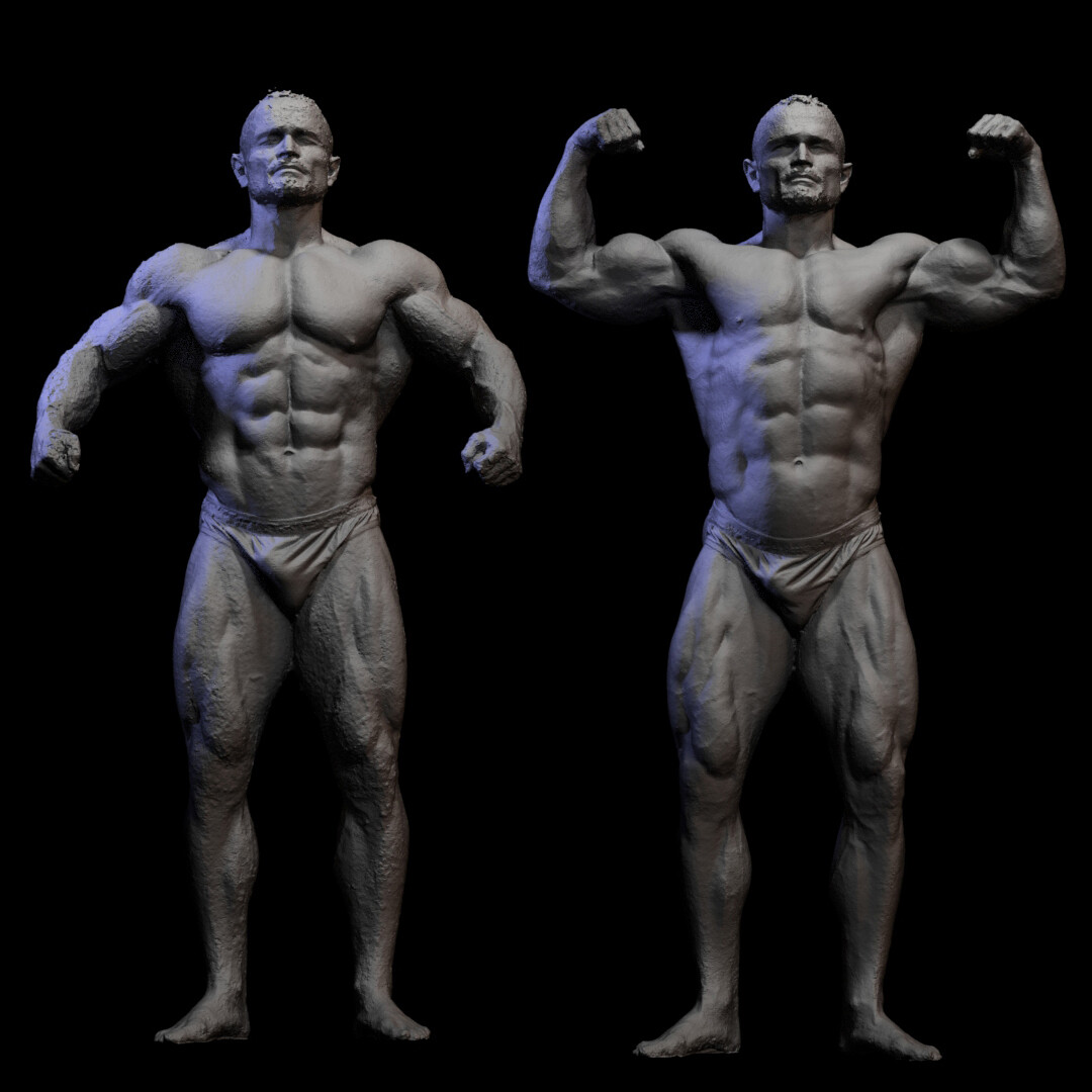 ArtStation - Muscle references for 3D sculptors vol. 255