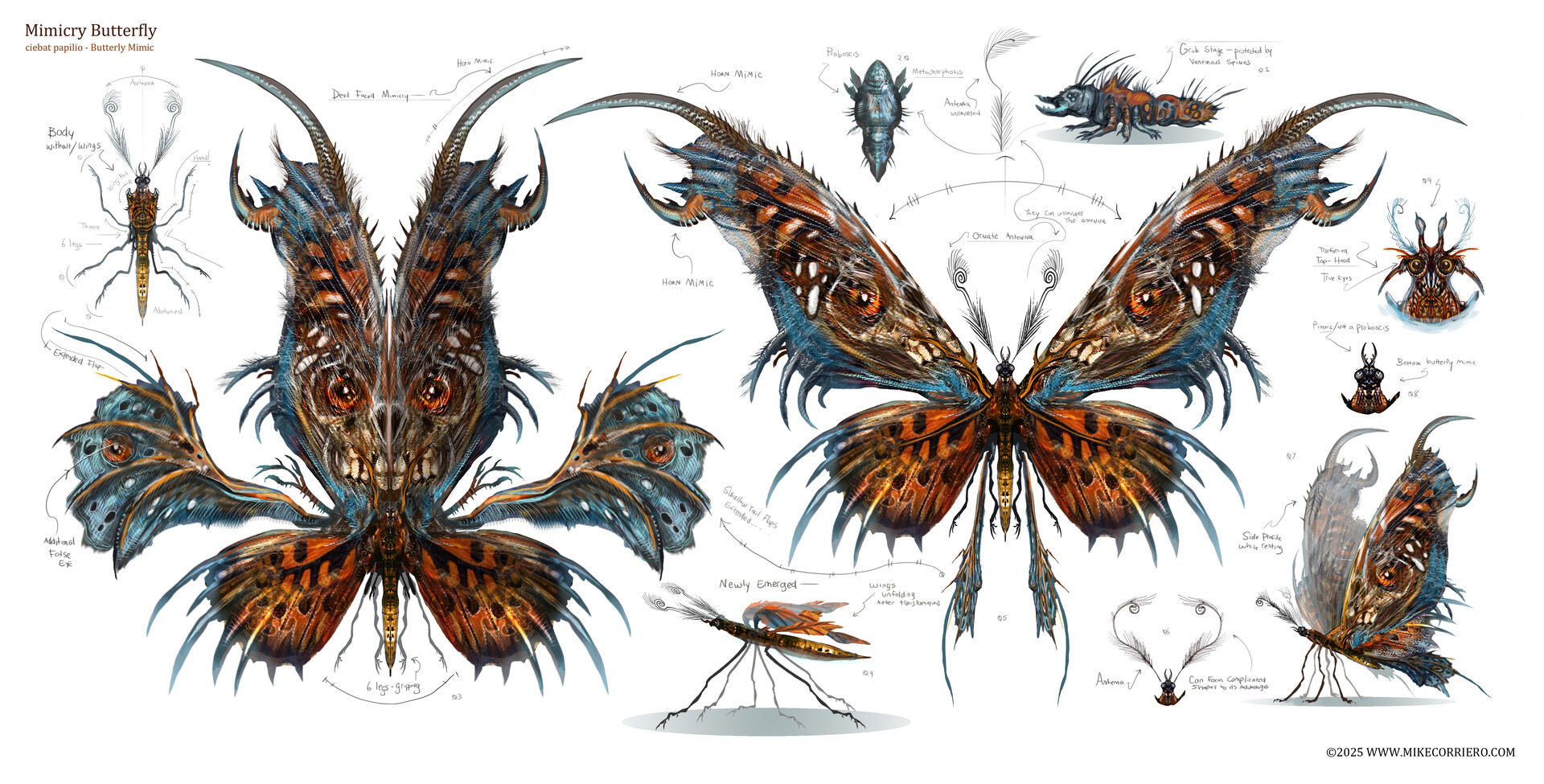 ArtStation - Butterfly (Demon Face) Mimic