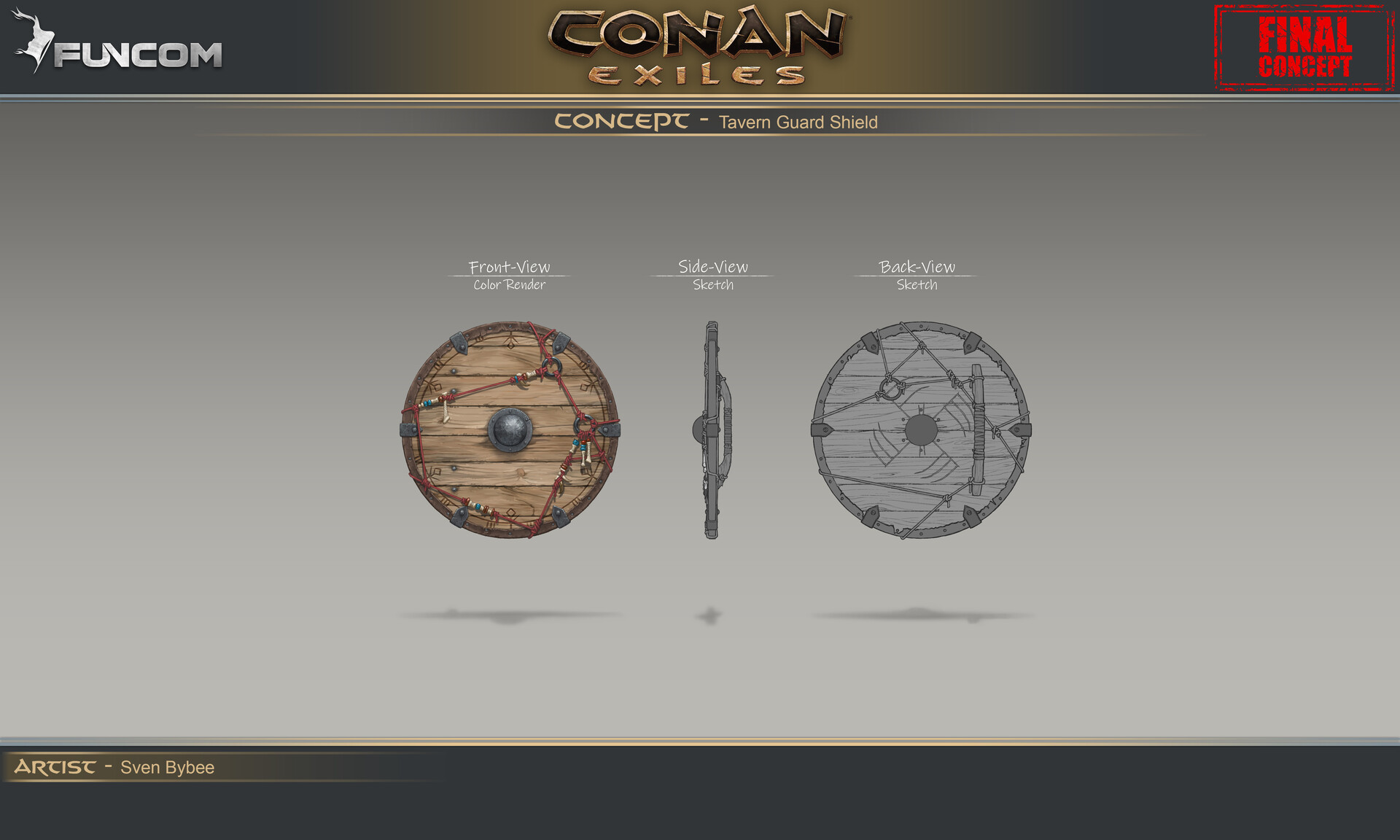 ArtStation - Conan Exiles - Vanir Shield Concept