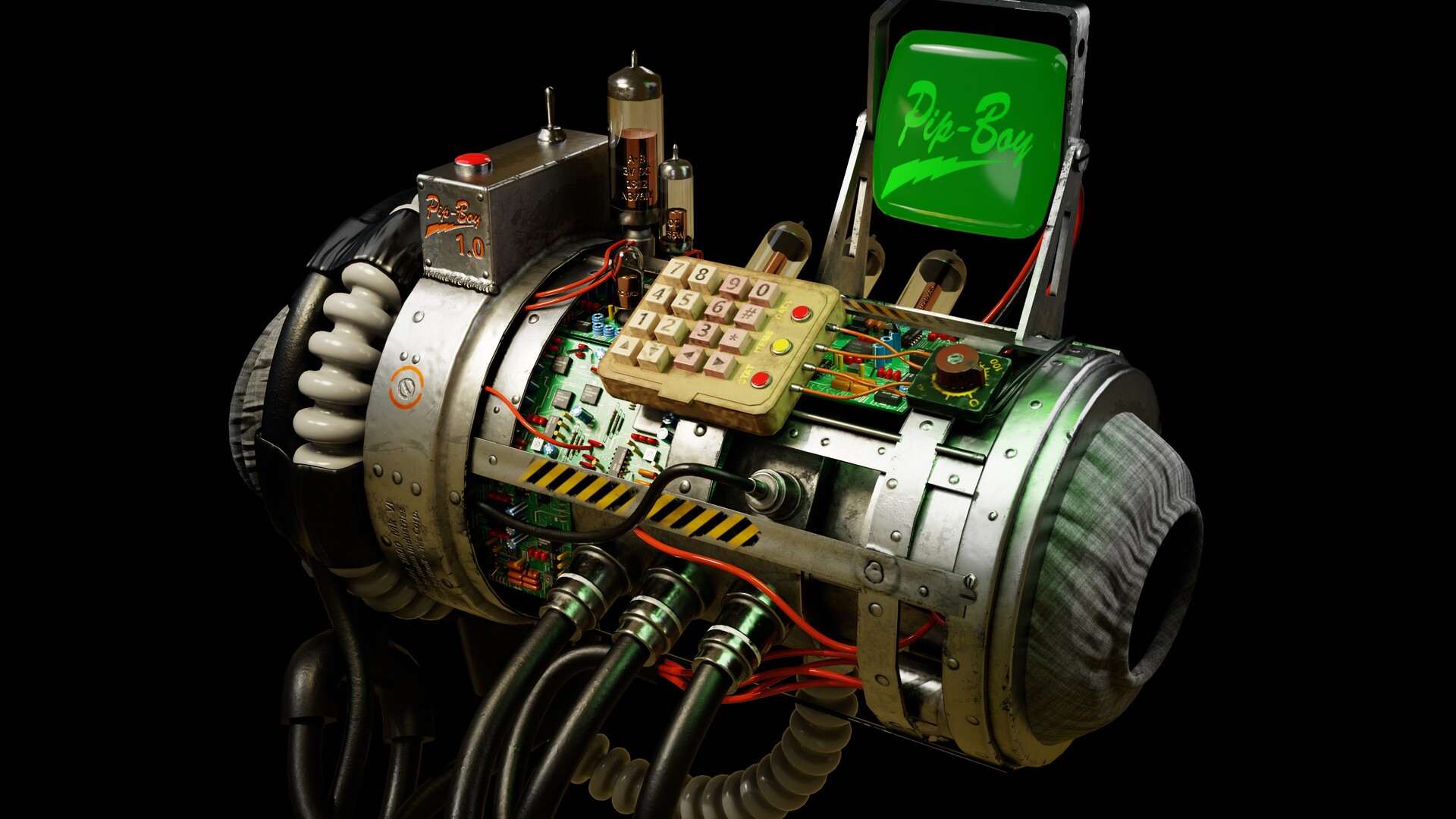 ArtStation - Pip-Boy 1.0 – Retro Tech Reimagined