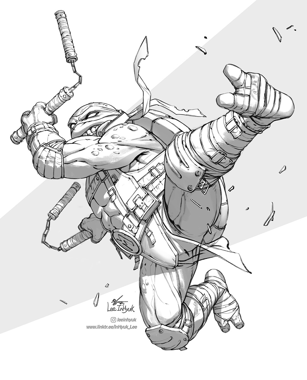 ArtStation - TMNT: Mikey Kick!
