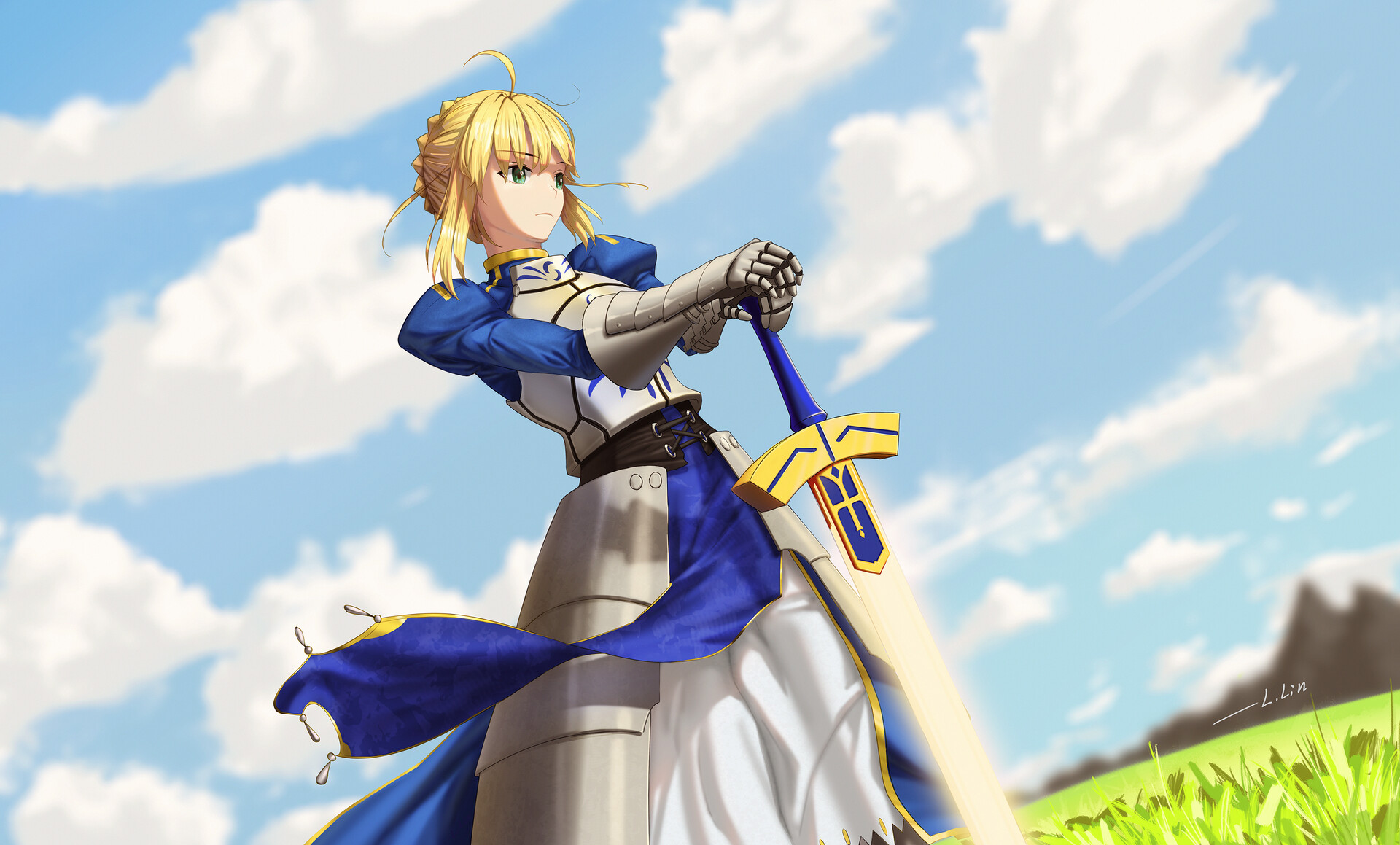 ArtStation - Saber，我最喜欢的角色。//Saber, my favorite character.