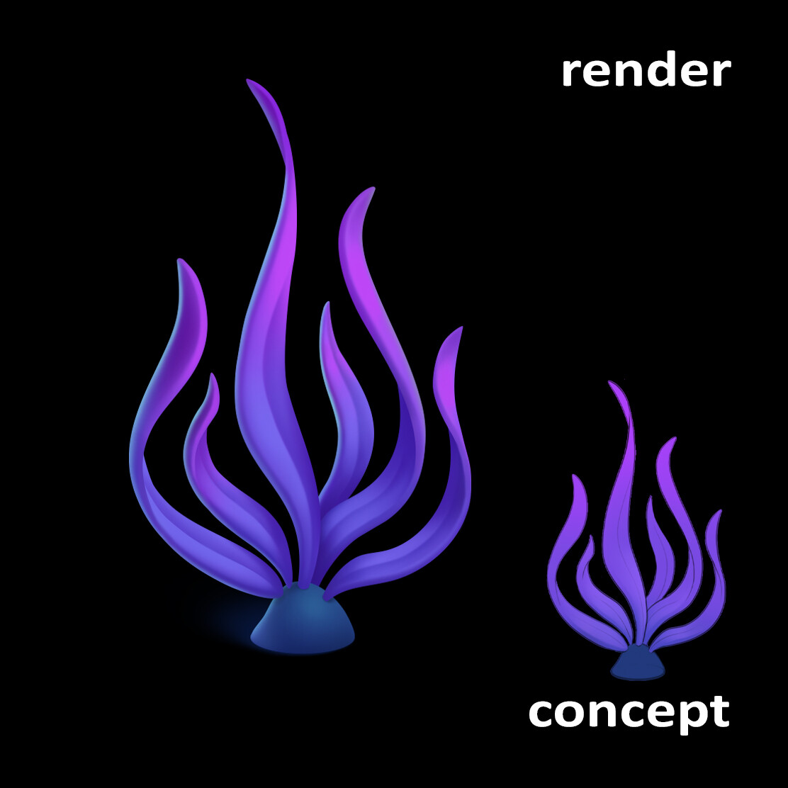ArtStation - Fishdom Seaweed – 2d Concept/Render for Fishdom (Playrix ...