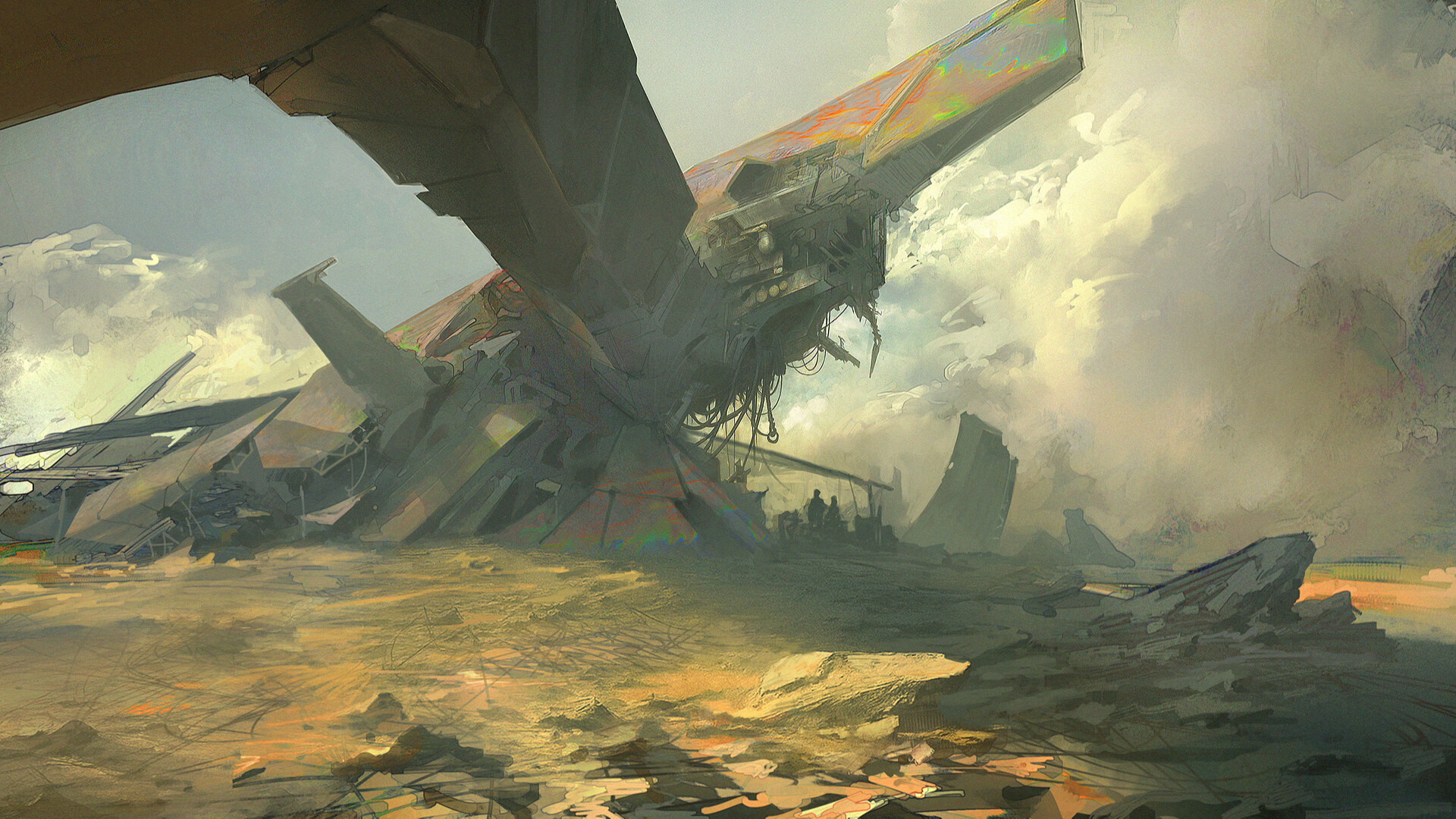 ArtStation - Spaceship Wreck