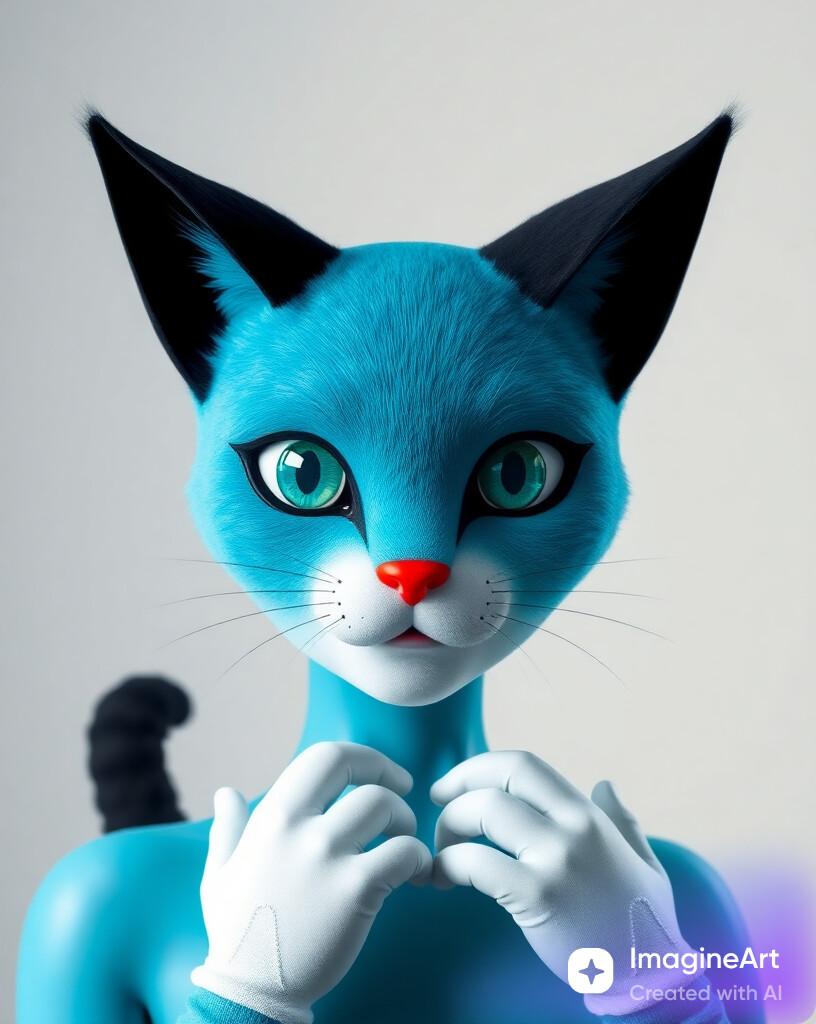 ArtStation - Oggy as Realistic Human-like Cat