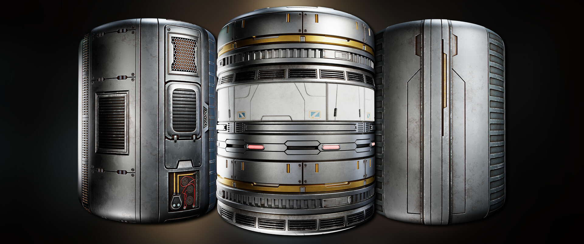 ArtStation - Scifi Trim Sheets