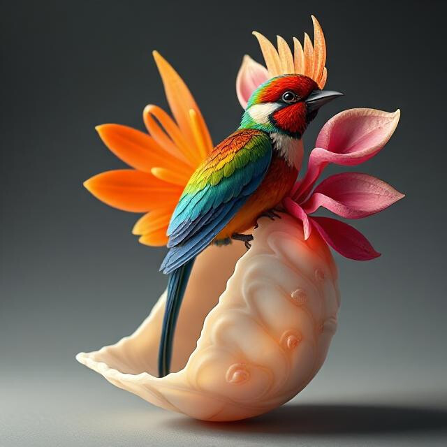 ArtStation - Shanka shell with bird. 6