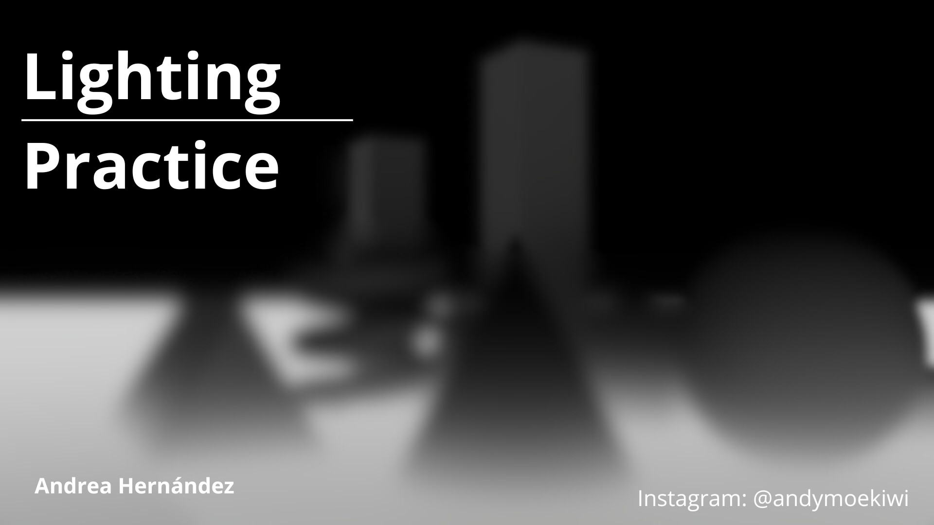 ArtStation - Lighting Practice