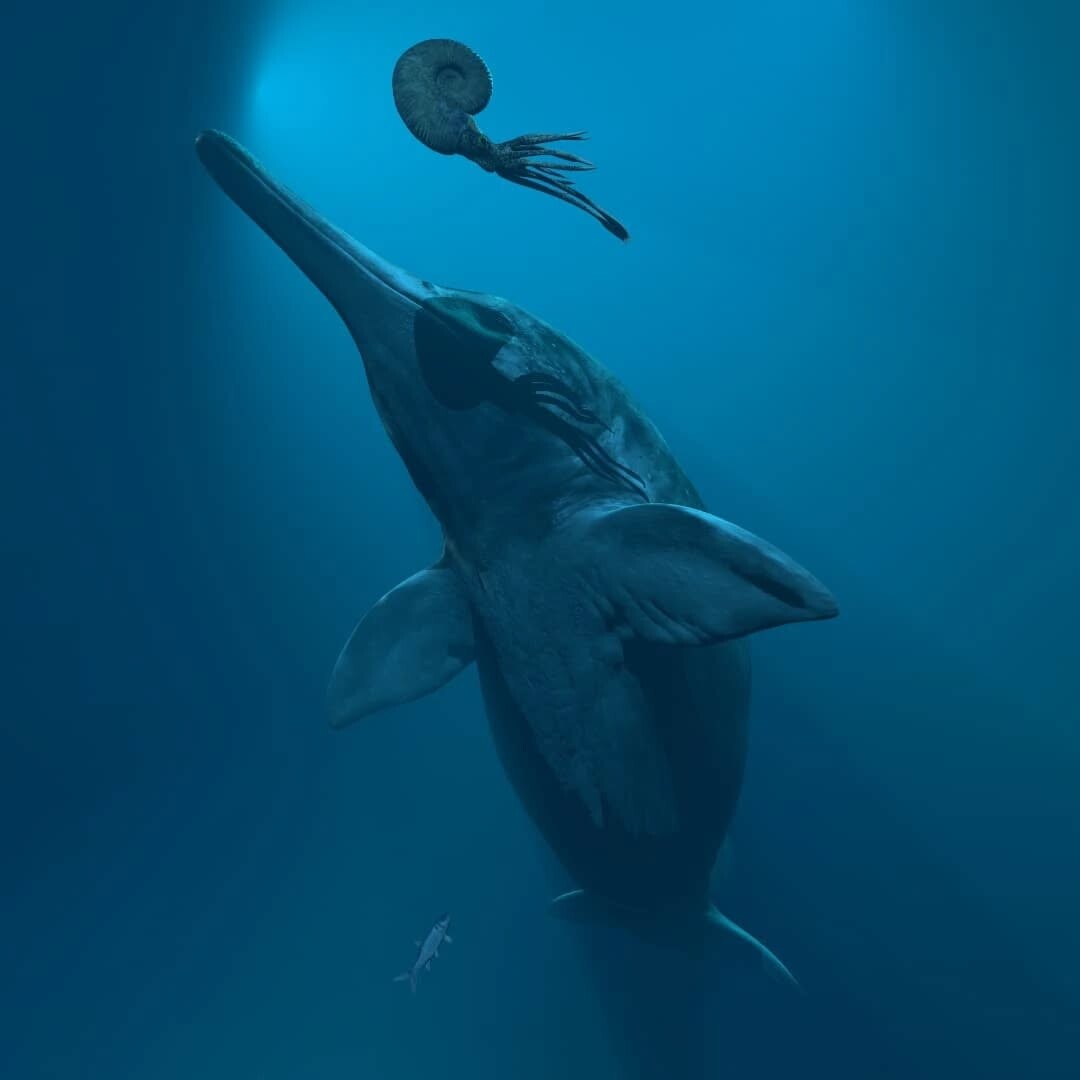 ArtStation - Ancient Sea - ichthyosaur