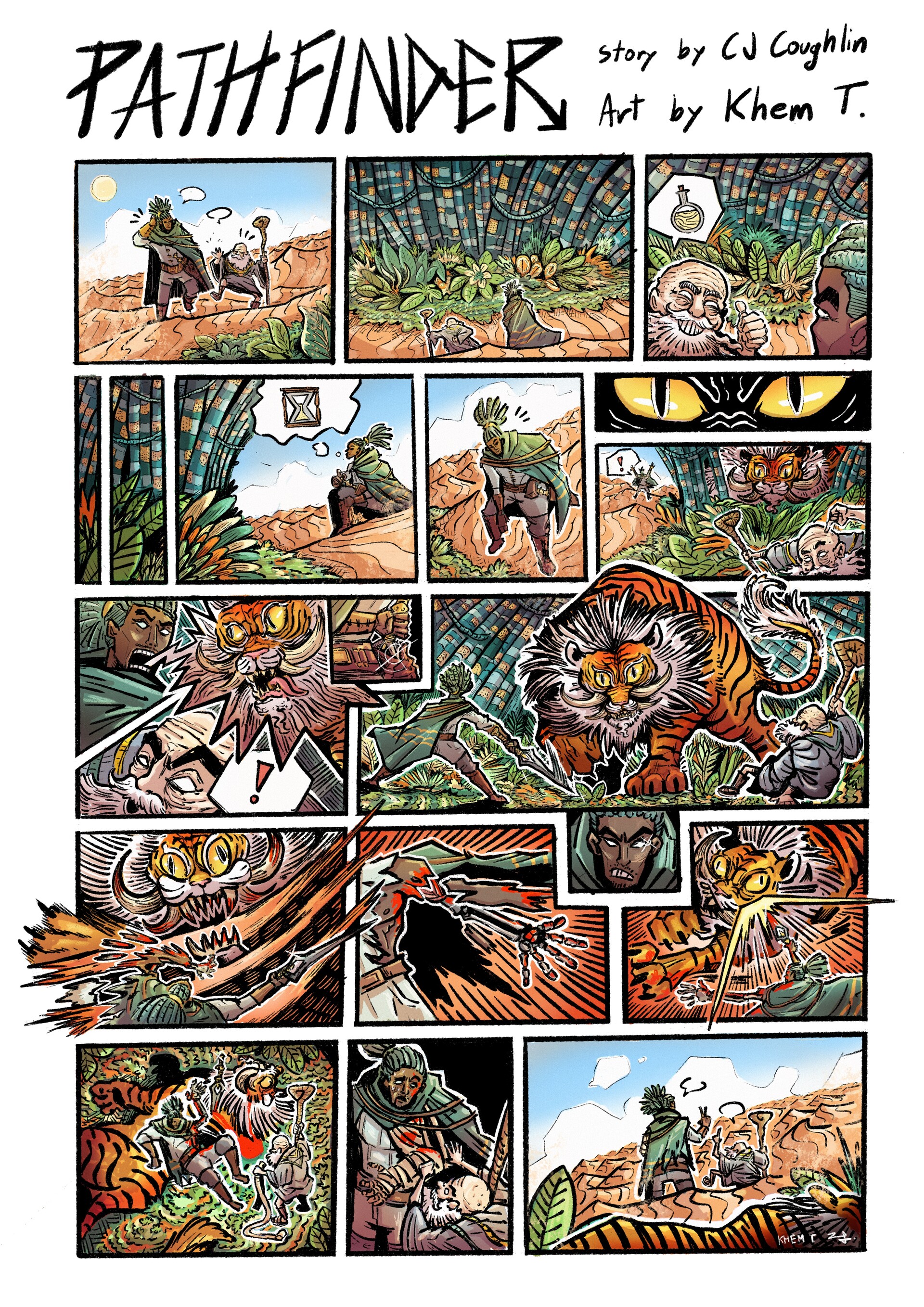 Khem T - PATHFINDER - 1 page comic