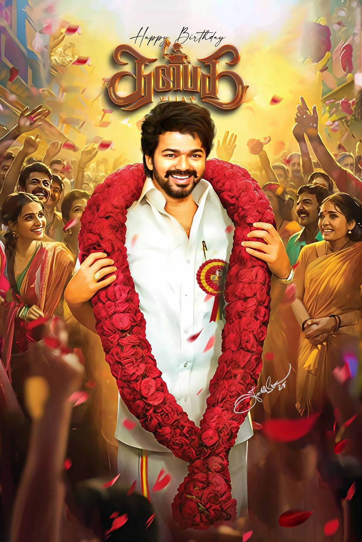 ArtStation - Happiest birthday to our Thalapathy Vijay Painting 2025🌟 ...