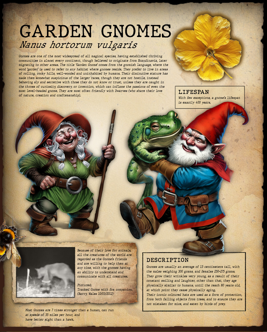 ArtStation - C.R.O.W Artwork: Cryptozoology Information (Garden Gnomes)