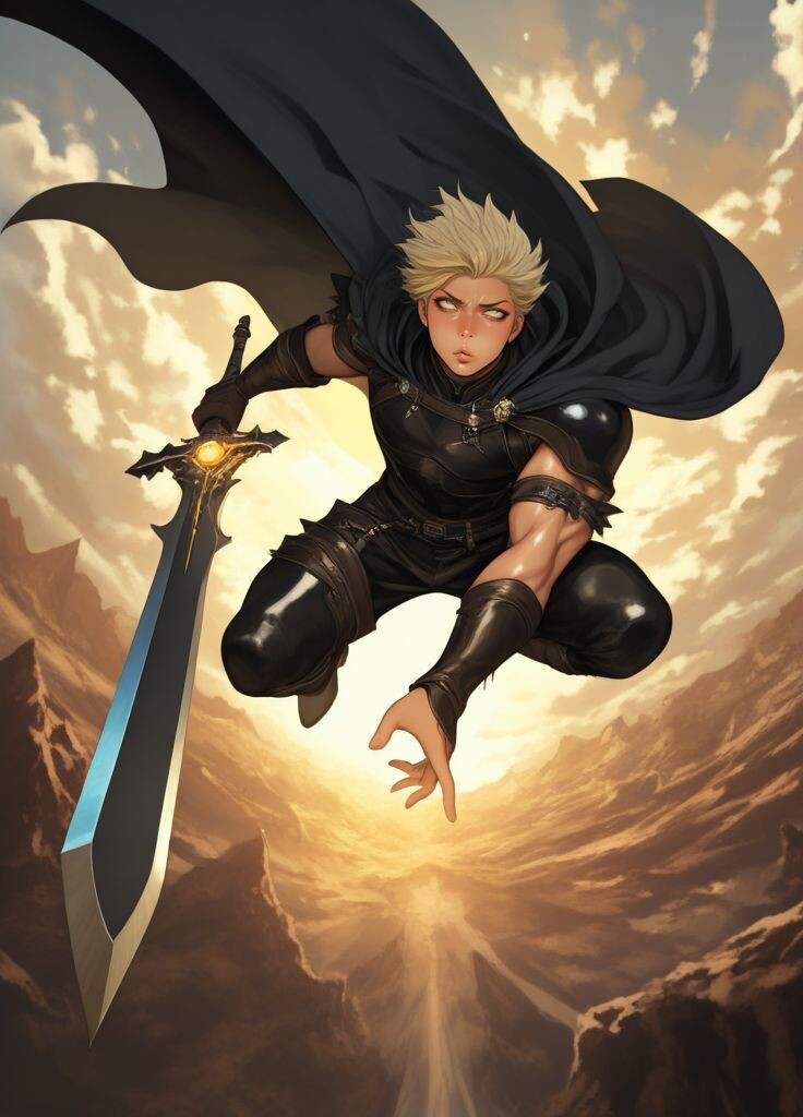 4K Anime Reference Art for Artists and Enthusiasts - 525 Swordplay Pose ...