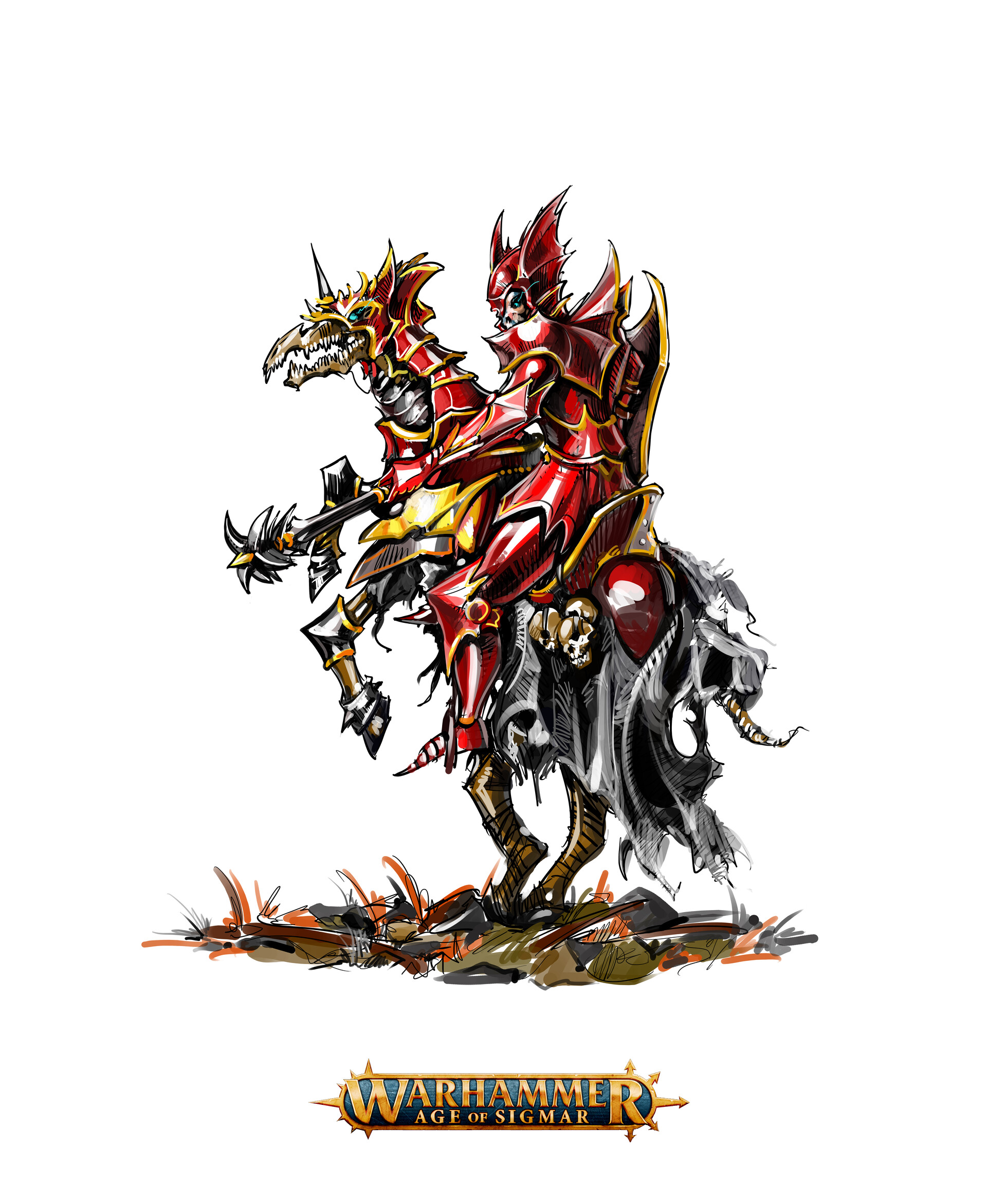 Paul Oparin - Blood Knight (warhammer fan art)