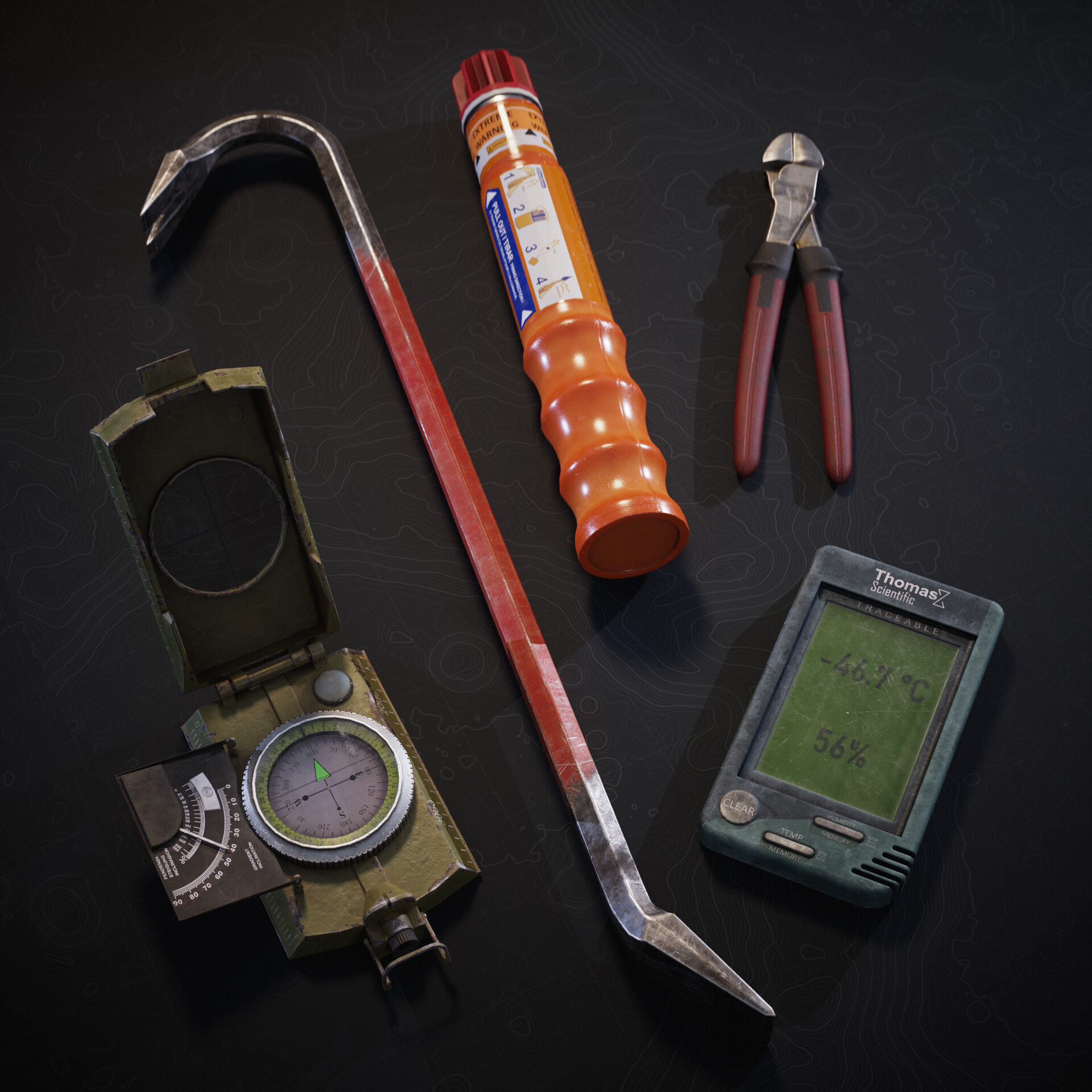 ArtStation - Survivors Tools - Game Ready Props