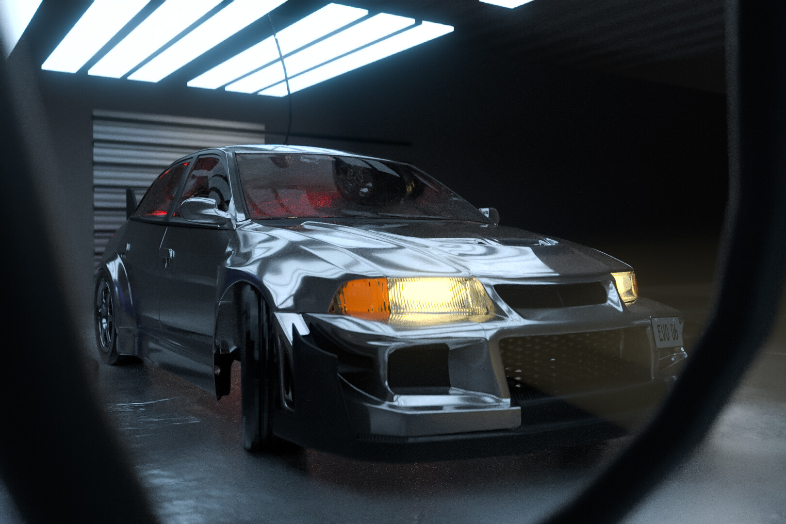 ArtStation - Mitsubishi Lancer Evolution VI
