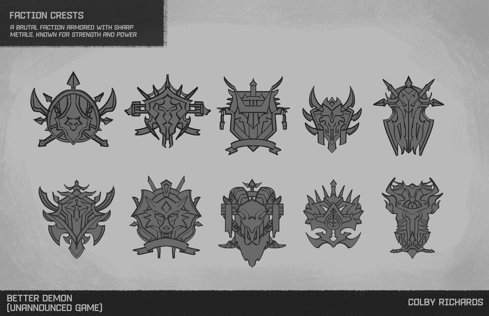 ArtStation - UI: Crests & Ability Icons