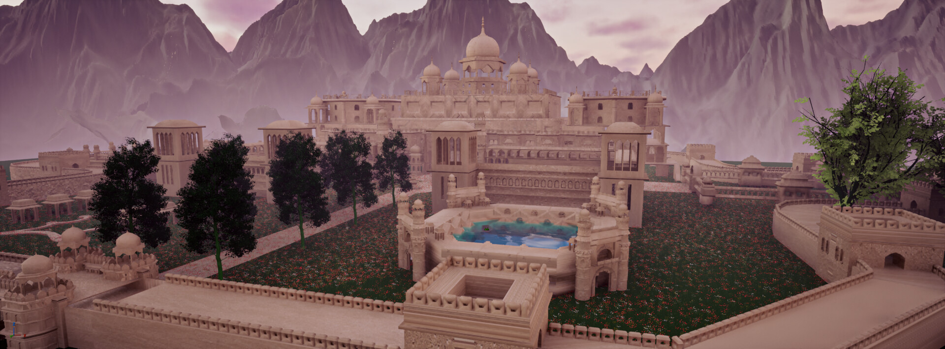 ArtStation - traditional Indian-inspired fort