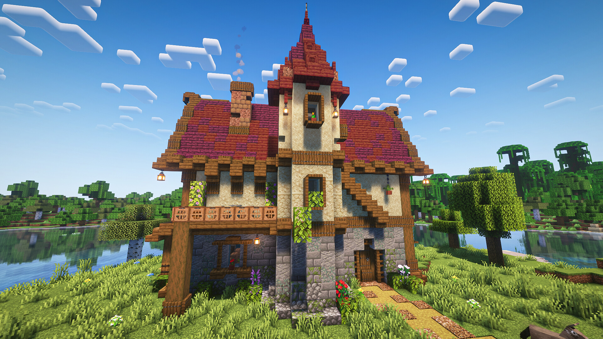 ArtStation - Minecraft: Shepherd's House 🐑