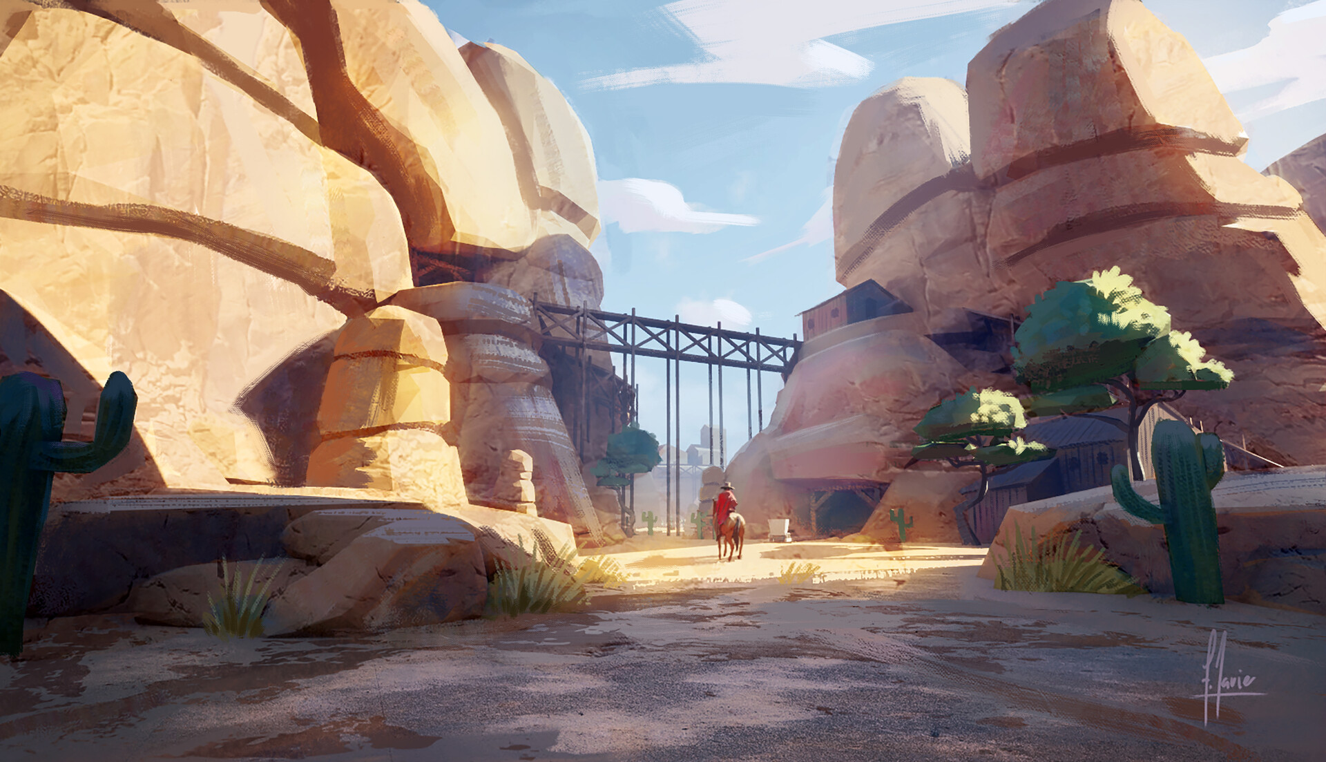 ArtStation - Far west mining camp