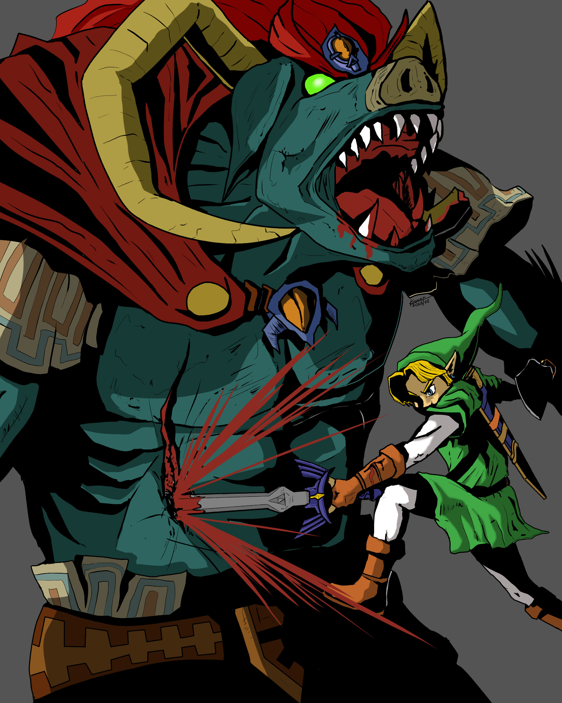 ArtStation - Link vs Ganon