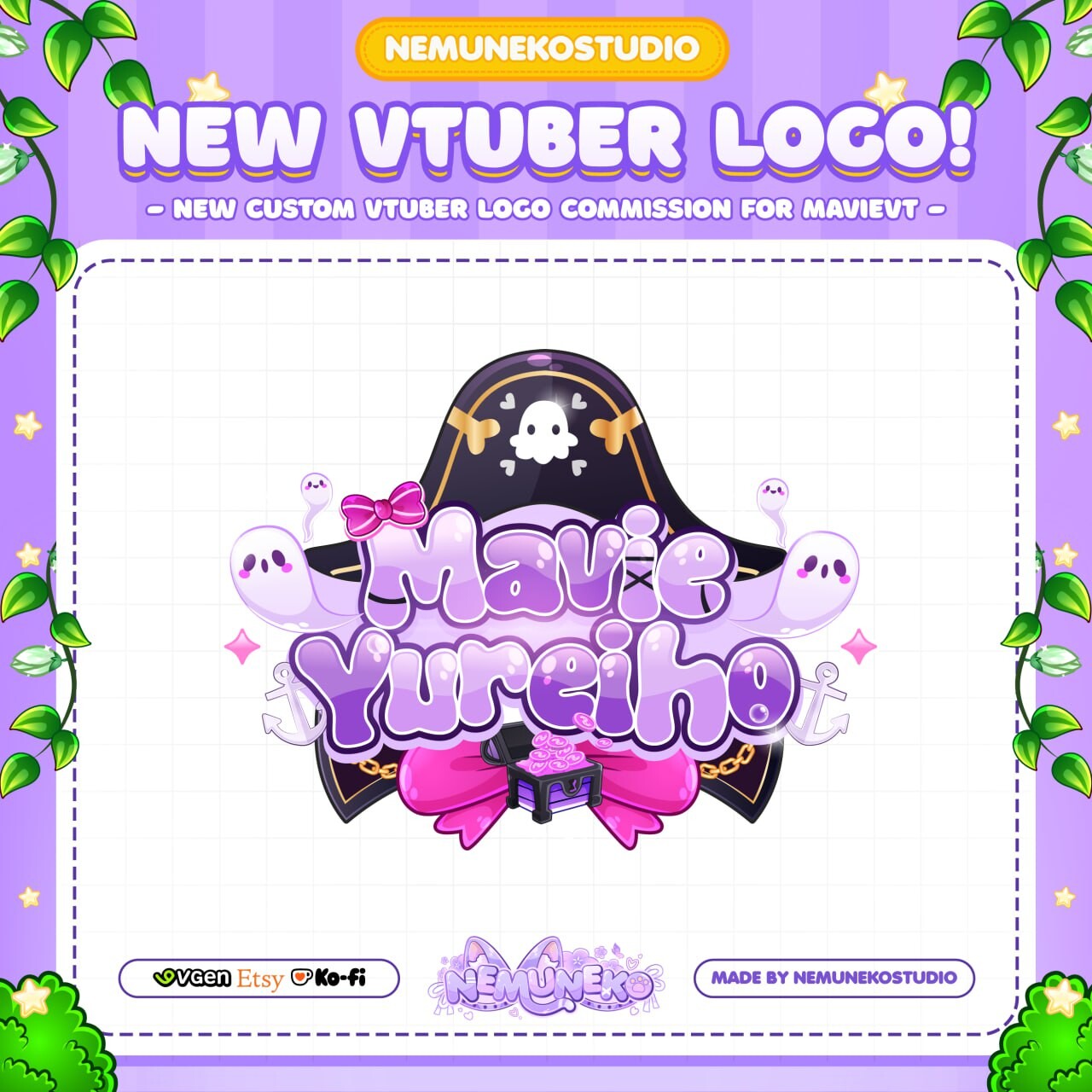 ArtStation - 🏴‍☠️VTUBER LOGO TEXT🦜