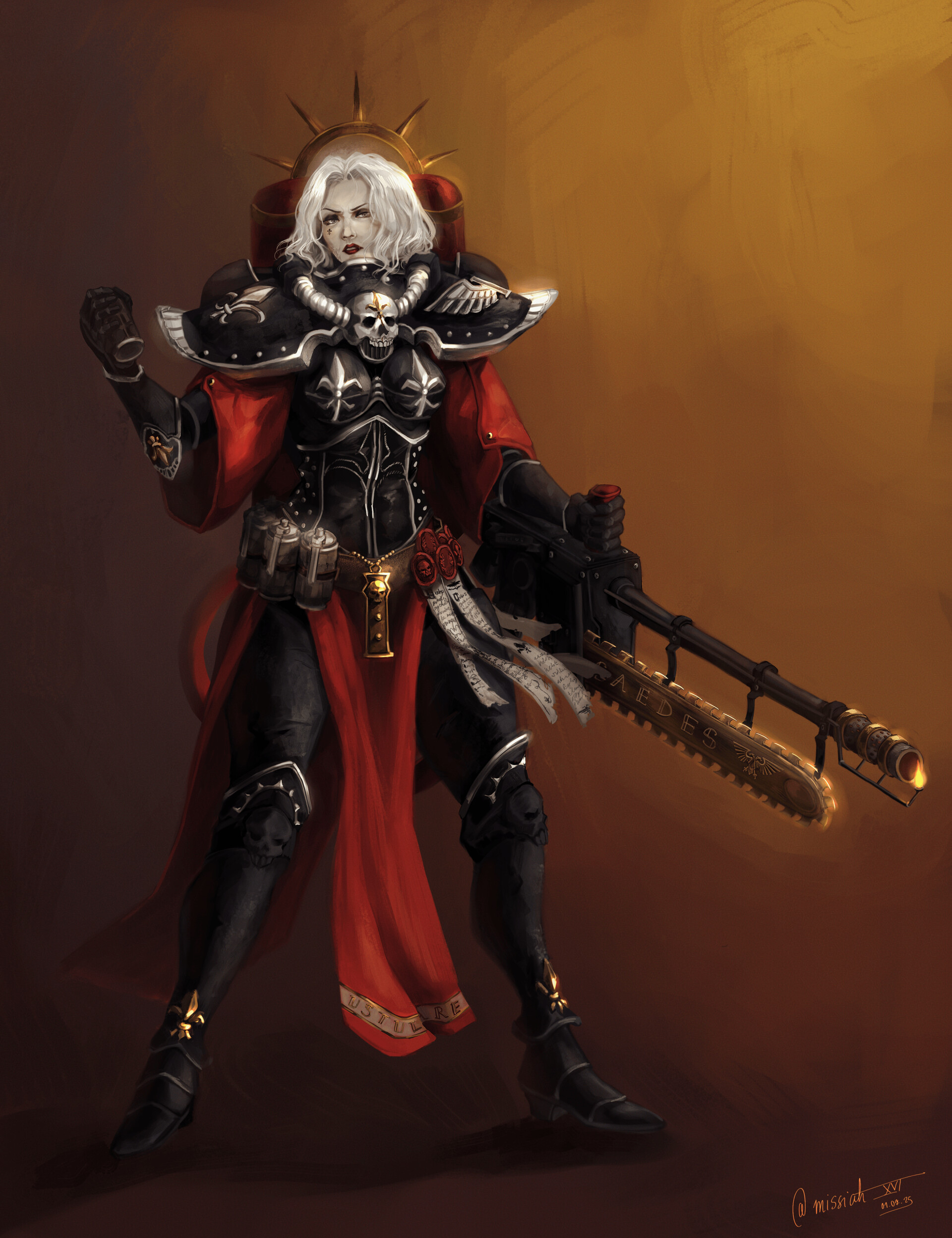 ArtStation - Flamer Sister of Battle - Ignicia