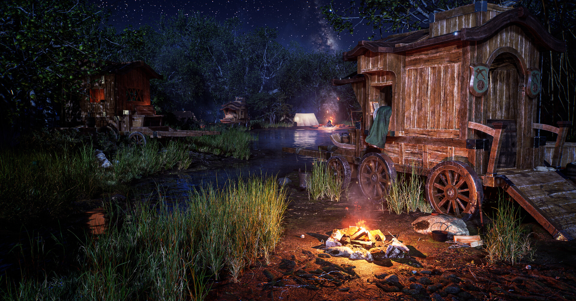 John Davies - Meeting at the Lake