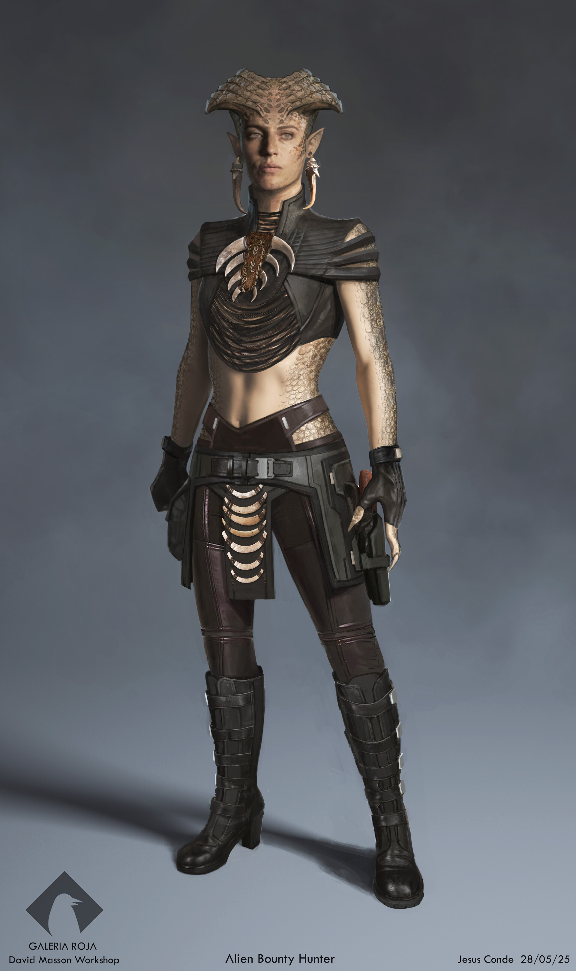 ArtStation - Bounty hunter Alien girl