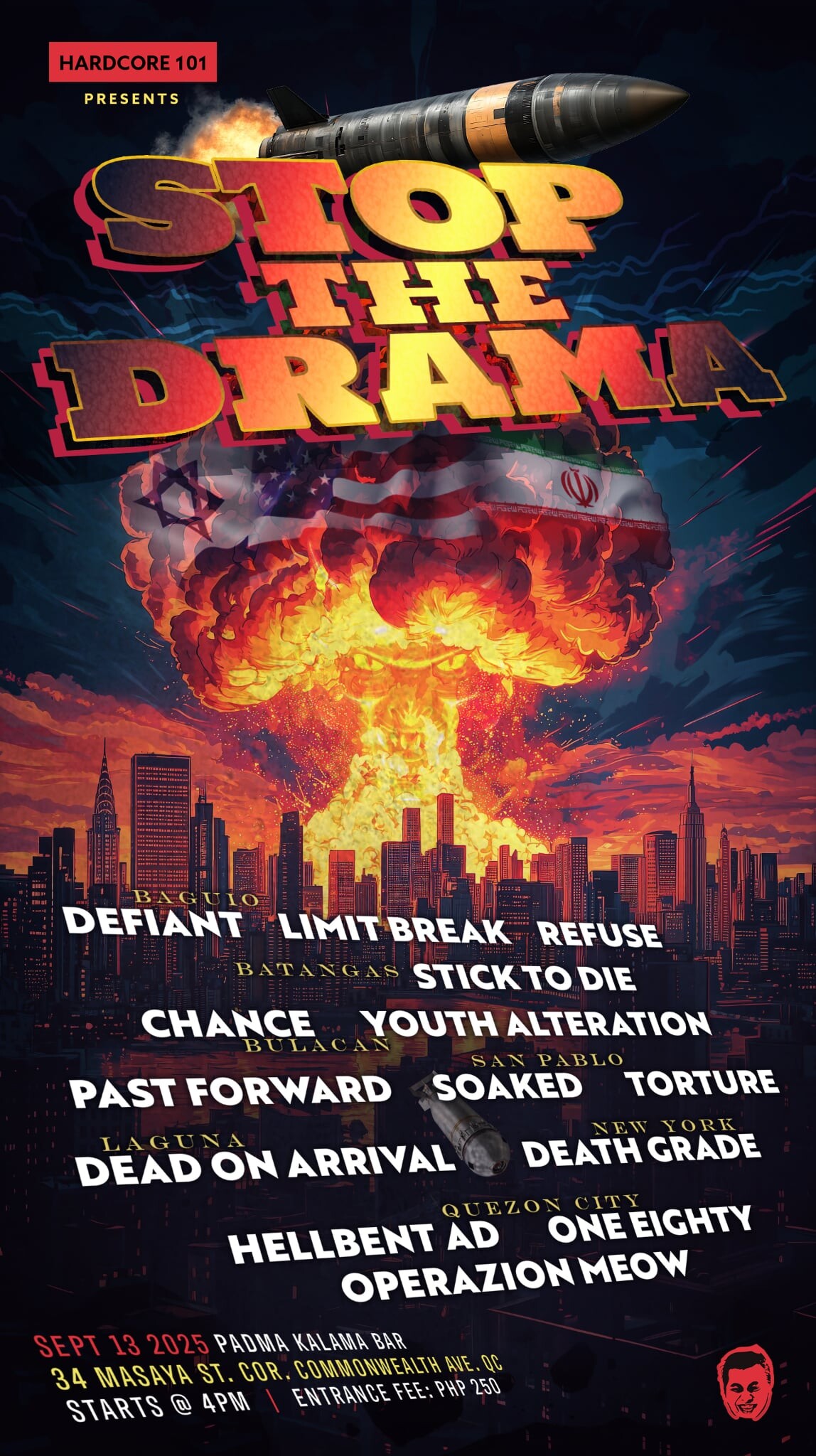 ArtStation - Stop The Drama Gig Poster