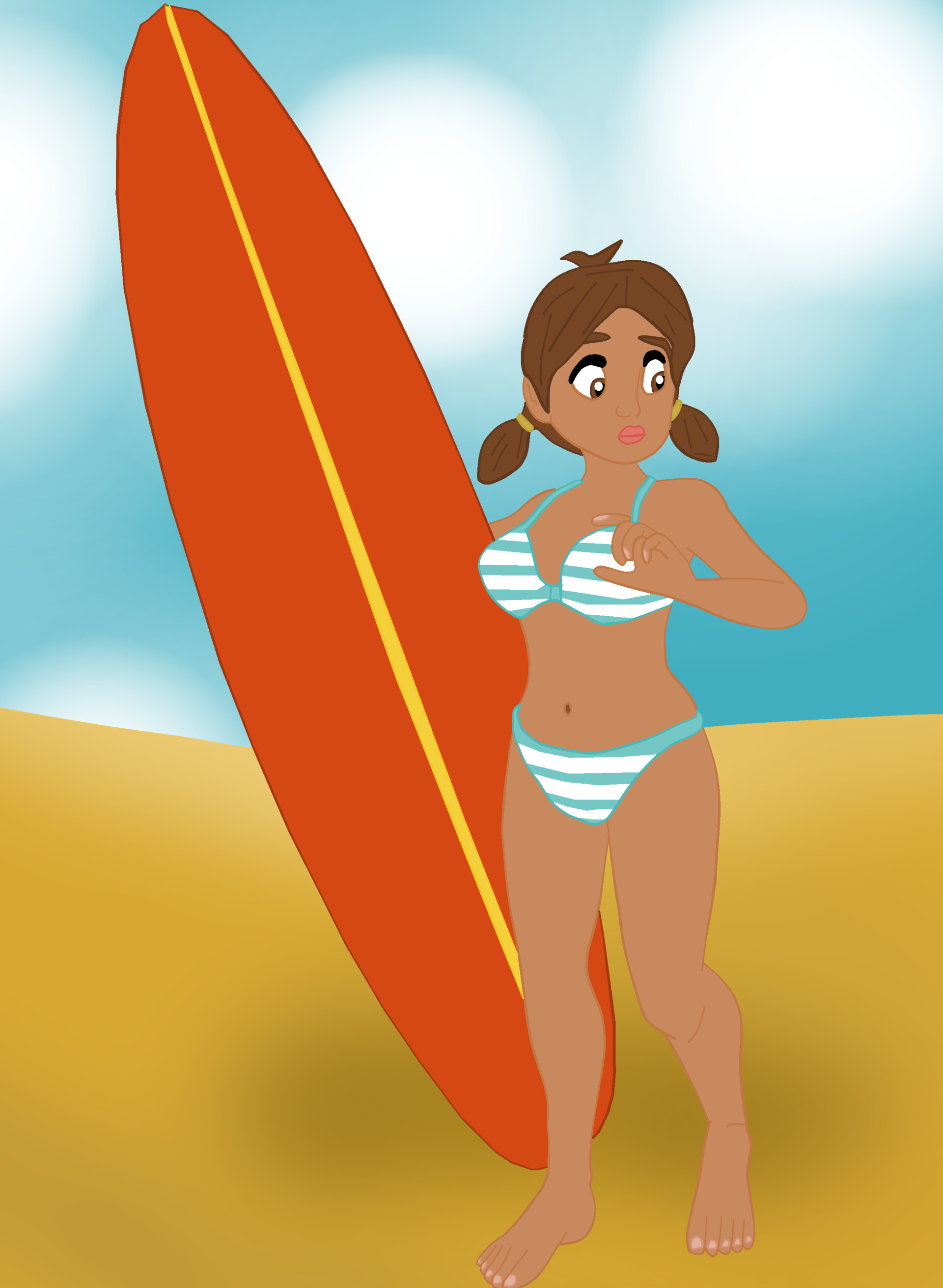 ArtStation - Surfer Girl